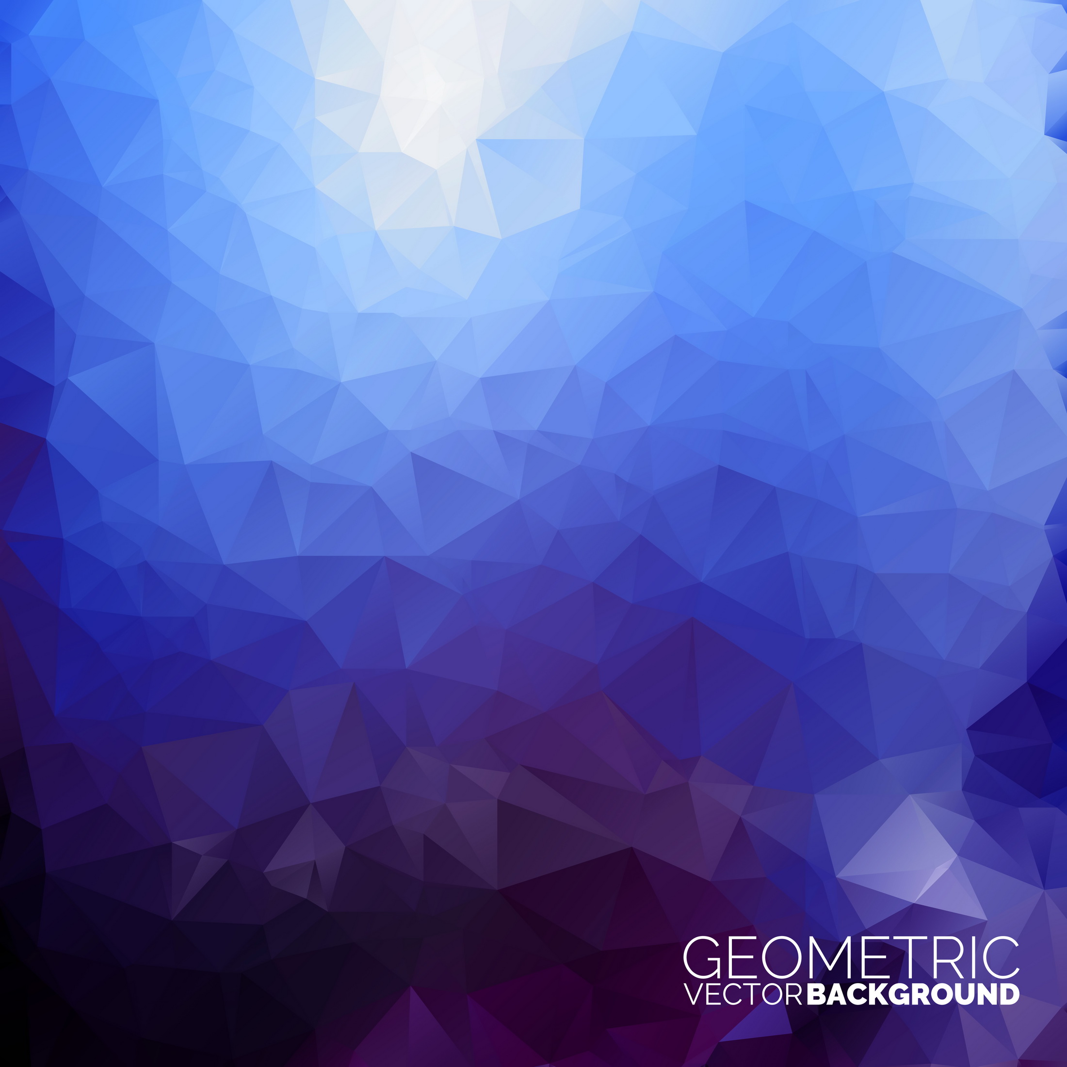 Vector geometric triangles background. Abstract polygonal design ...