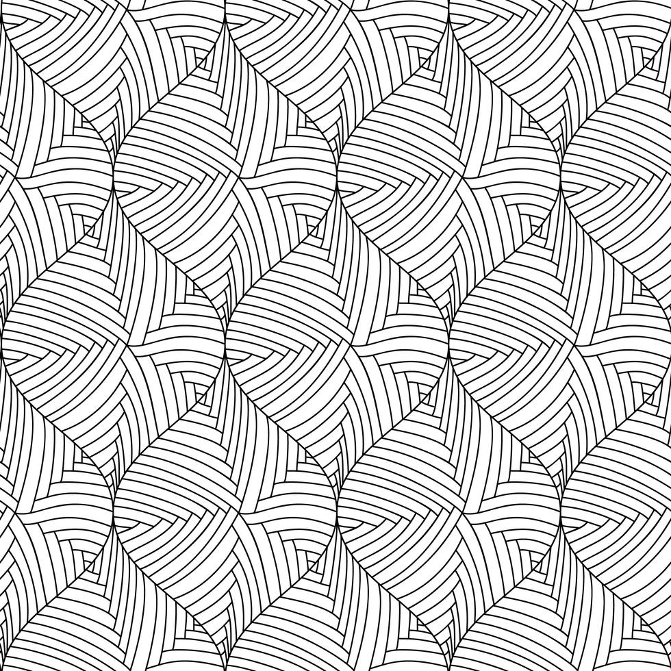 Vector Black And White Decorative Elements Seamless Pattern 341303