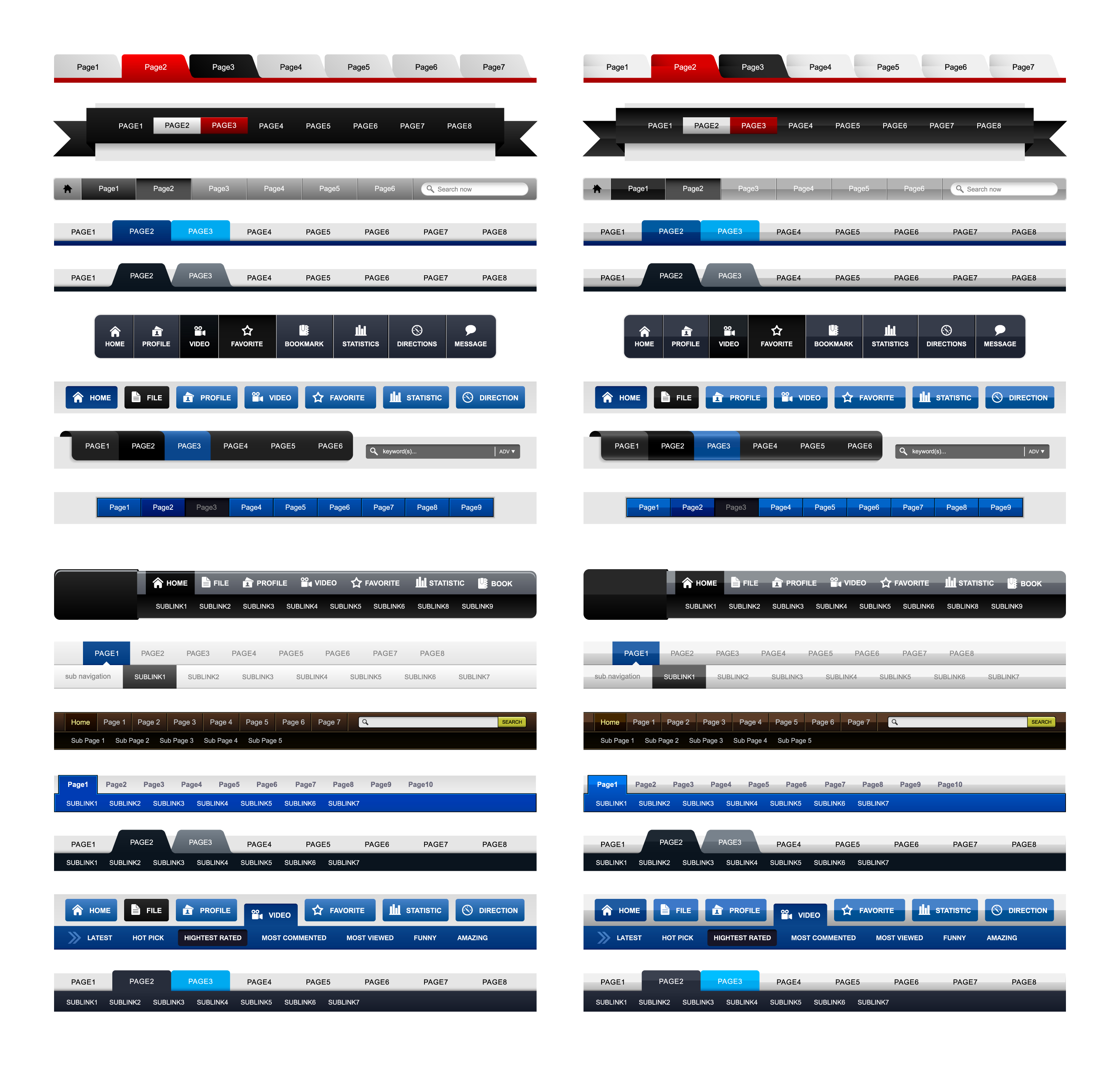 Web Design Menu Navigation Header. 342005 Vector Art at Vecteezy Web Design Menu Navigation Header. 342005 Vector Art at Vecteezy