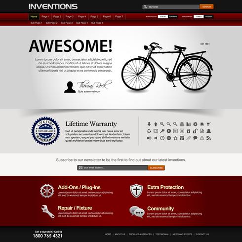 Web Design Website Element Template. 342069 Vector Art at Vecteezy