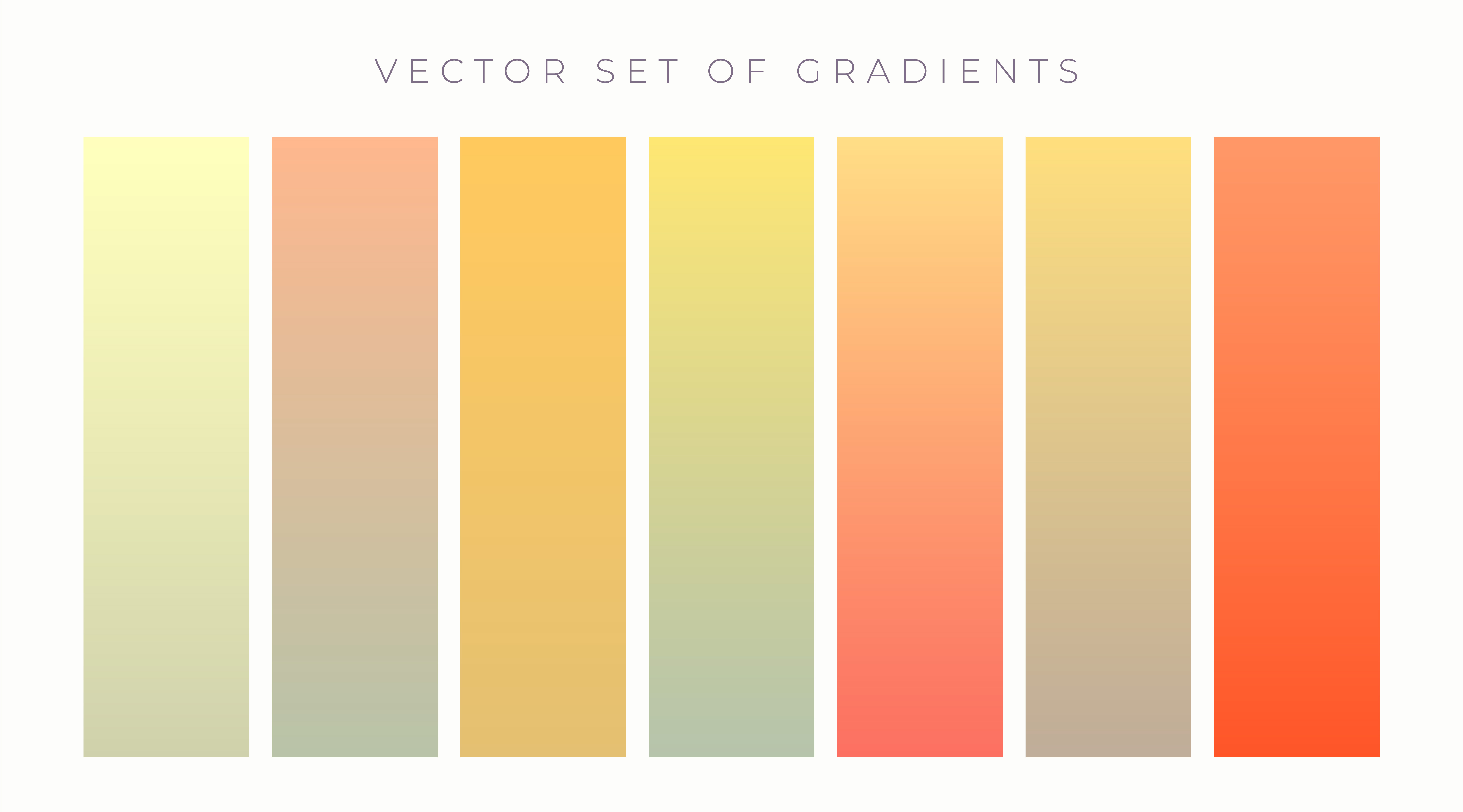 warm colors vibrant gradient set - Download Free Vector Art, Stock ...