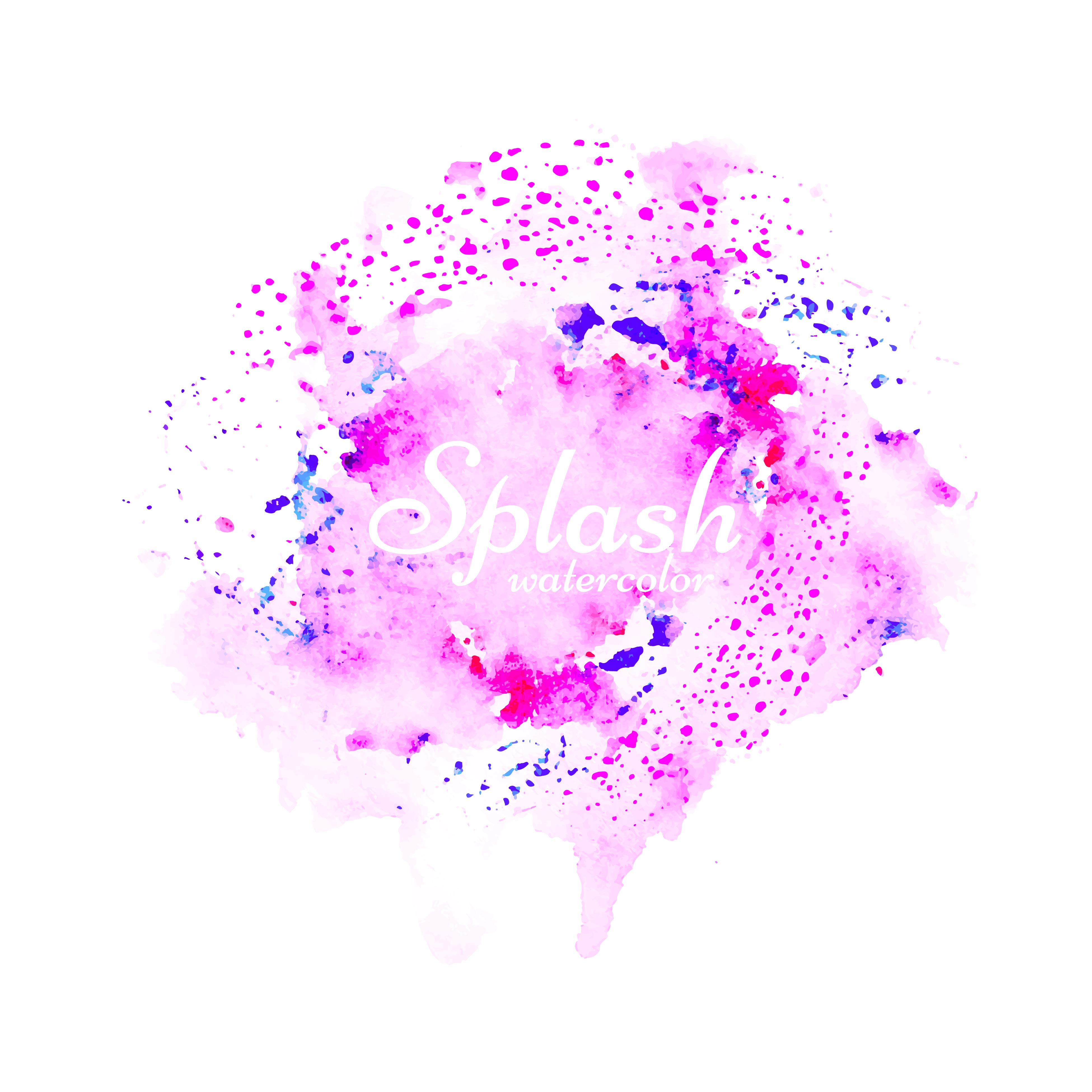 Abstract Colorful Watercolor Splash Design Background 343755 Vector Art