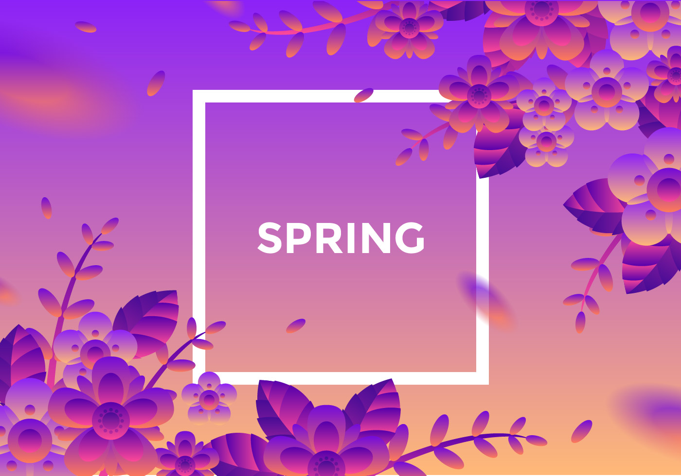Spring Background Vector 344422 Vector Art at Vecteezy