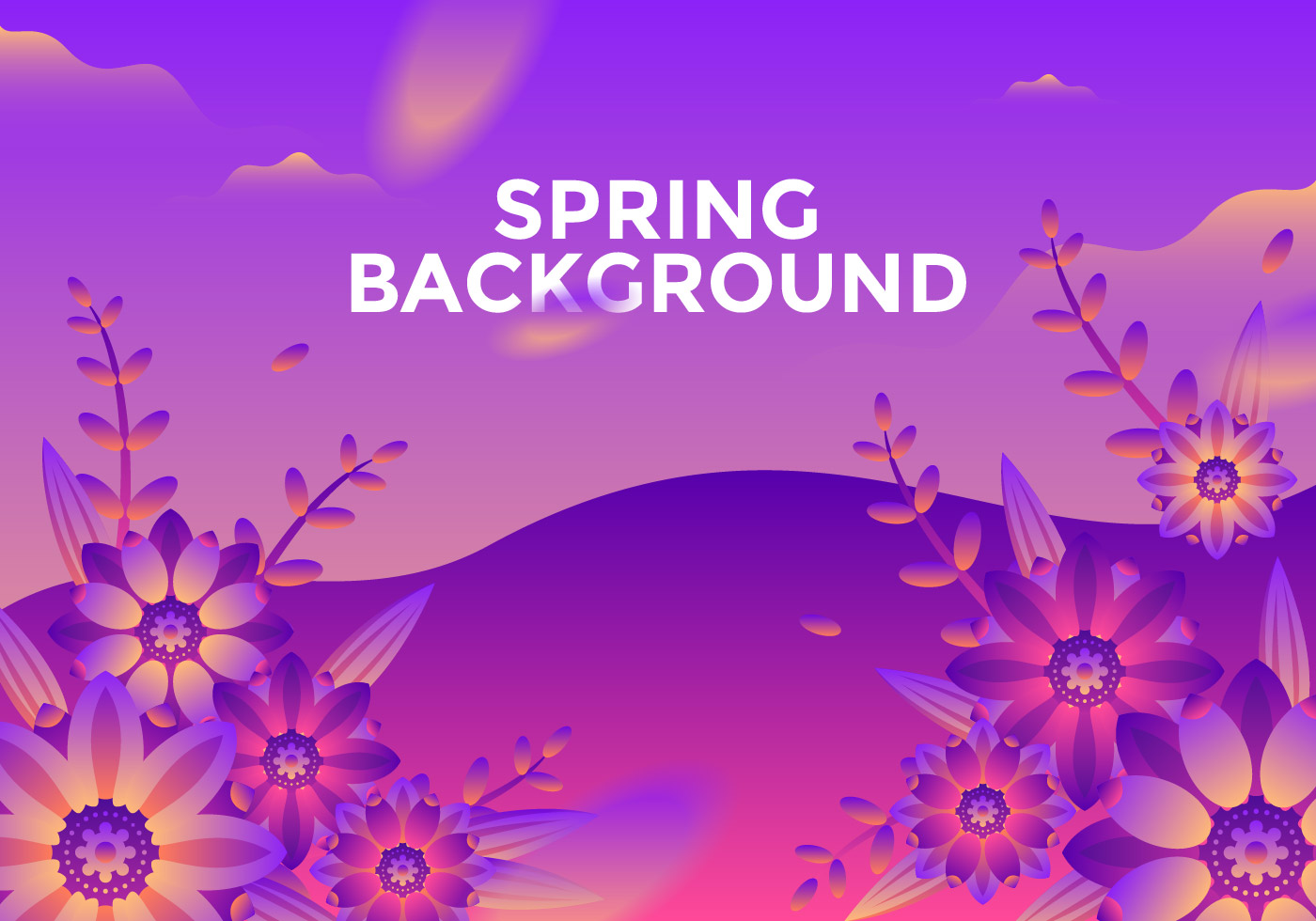 Spring Background Vector 344488 Vector Art at Vecteezy