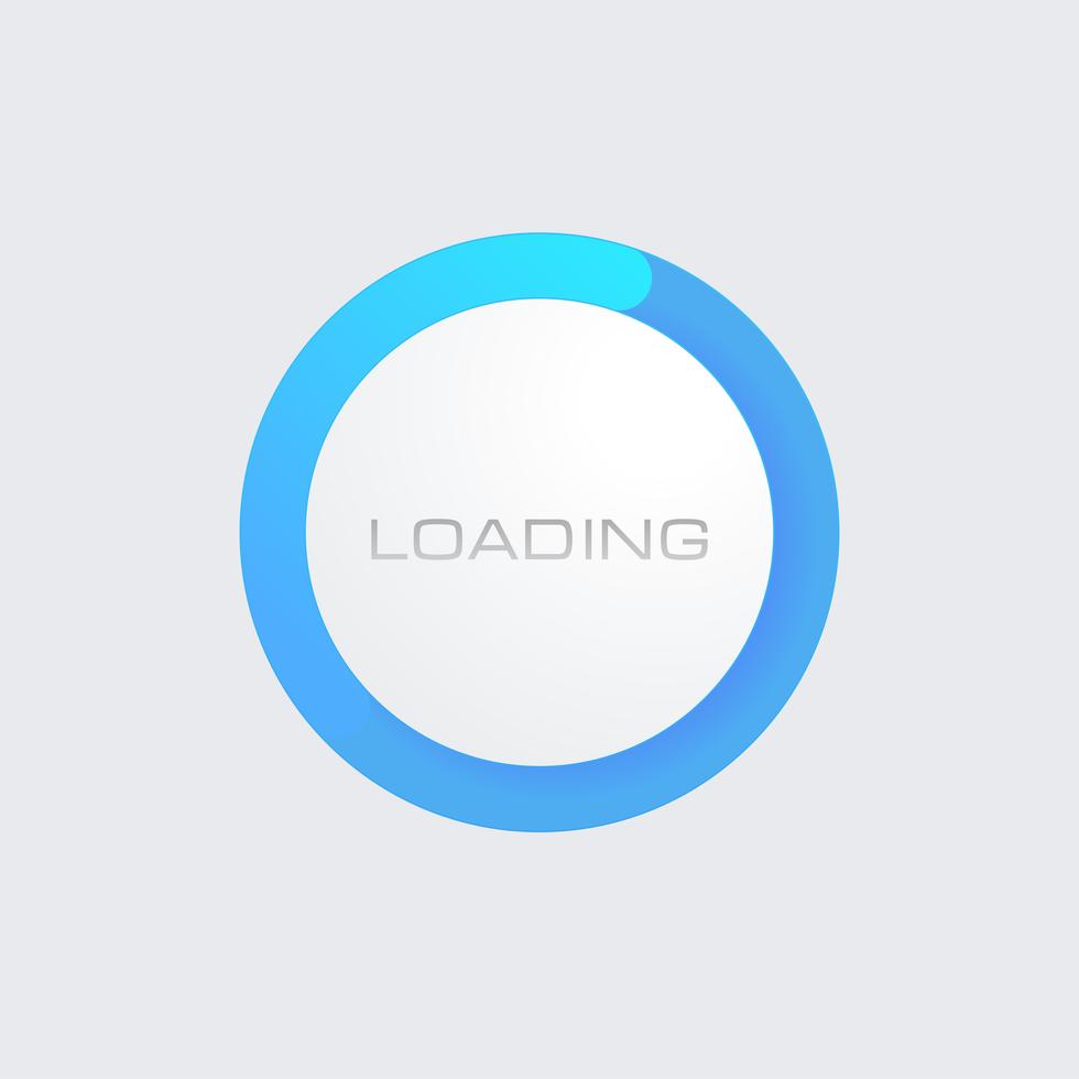 Blue Gradient Loading Bar For Web Interfaces Template Flat Button 344660 Vector Art At Vecteezy