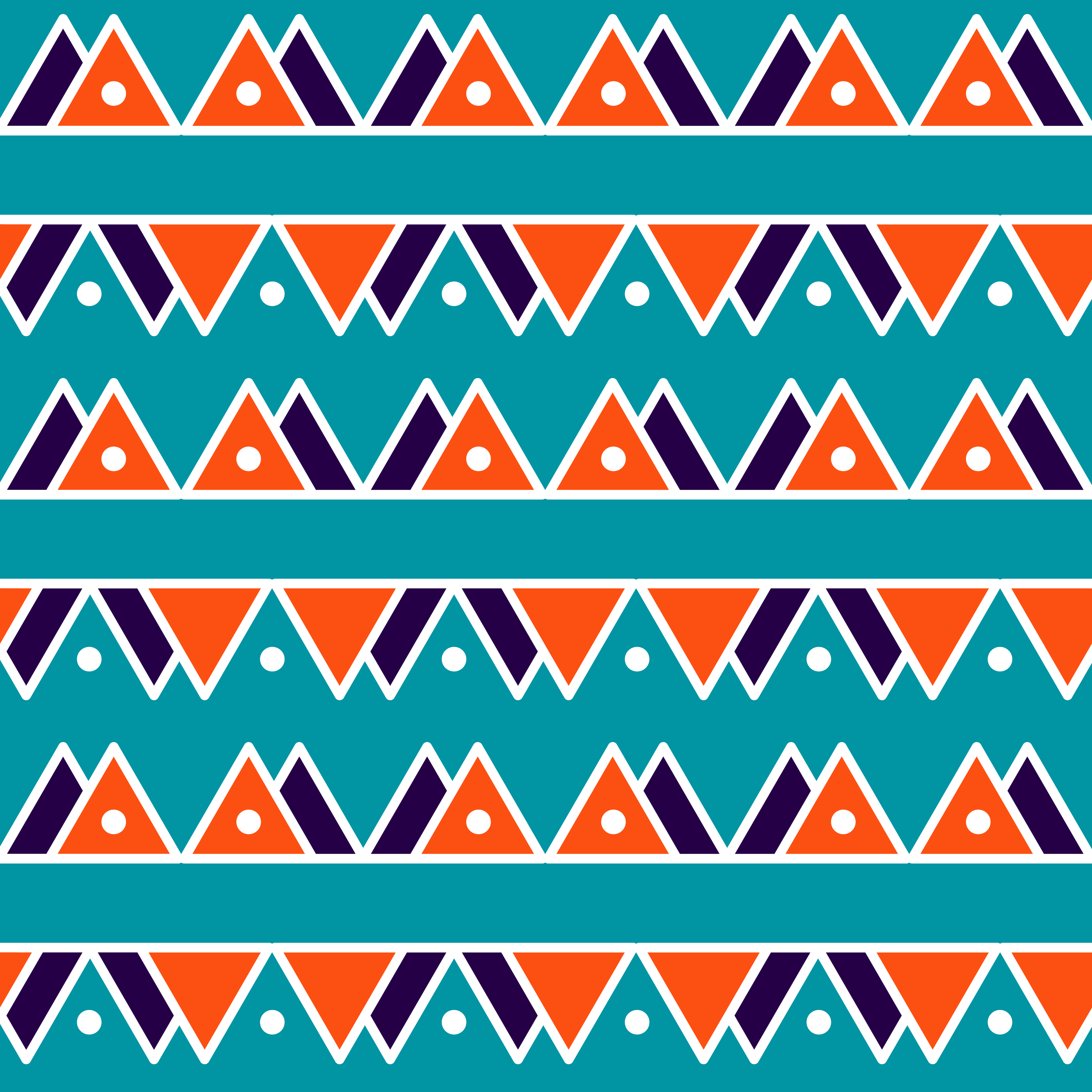 Seamless Vintage Abstract Pattern With Triangles In The Style Of 80 S