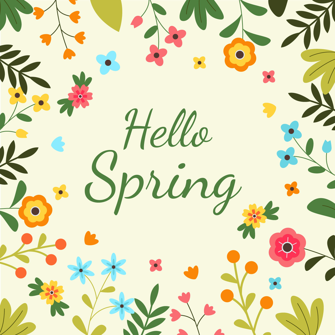 Spring Background Vector 344833 Vector Art at Vecteezy