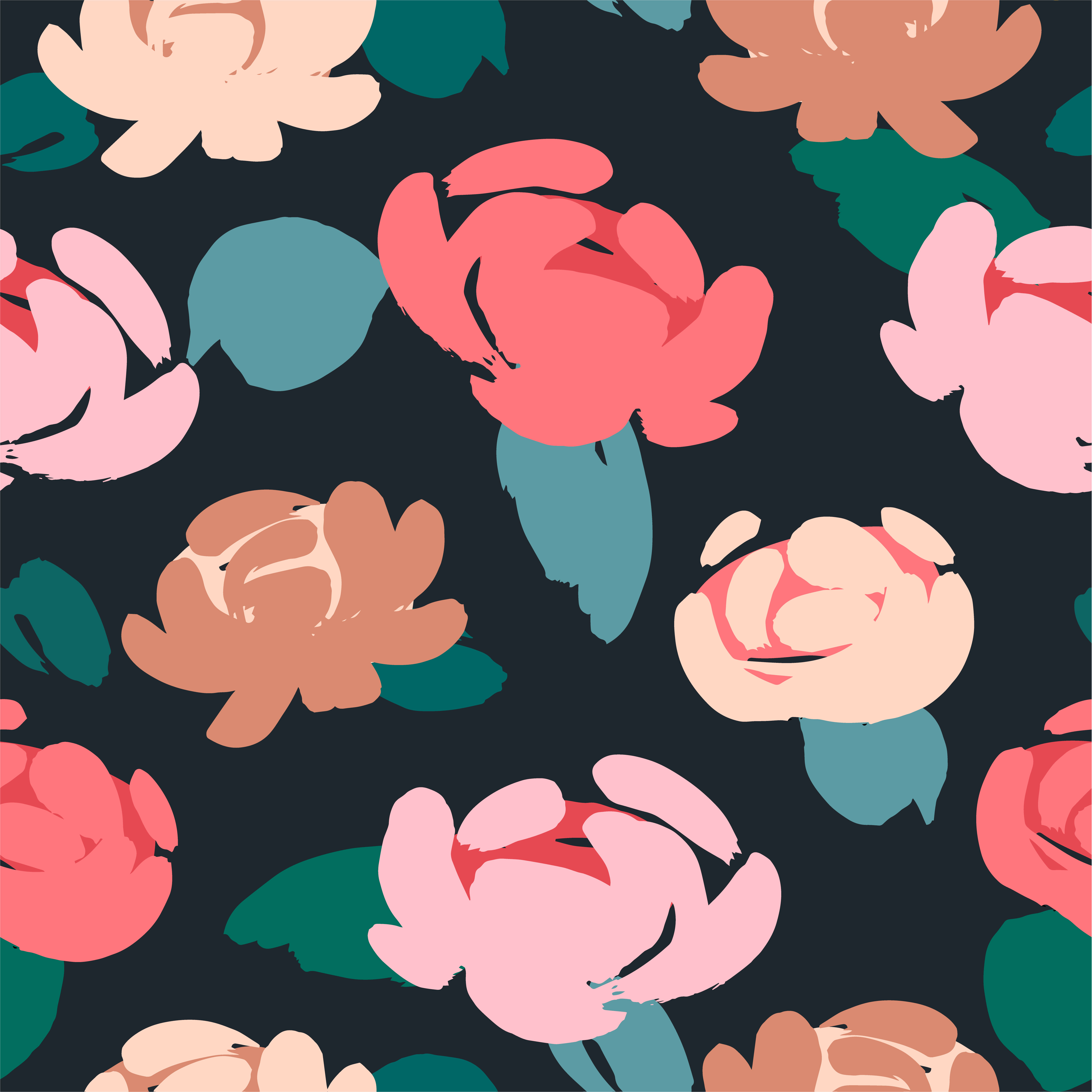 Floral Abstract Seamless Pattern 345061 Vector Art At Vecteezy