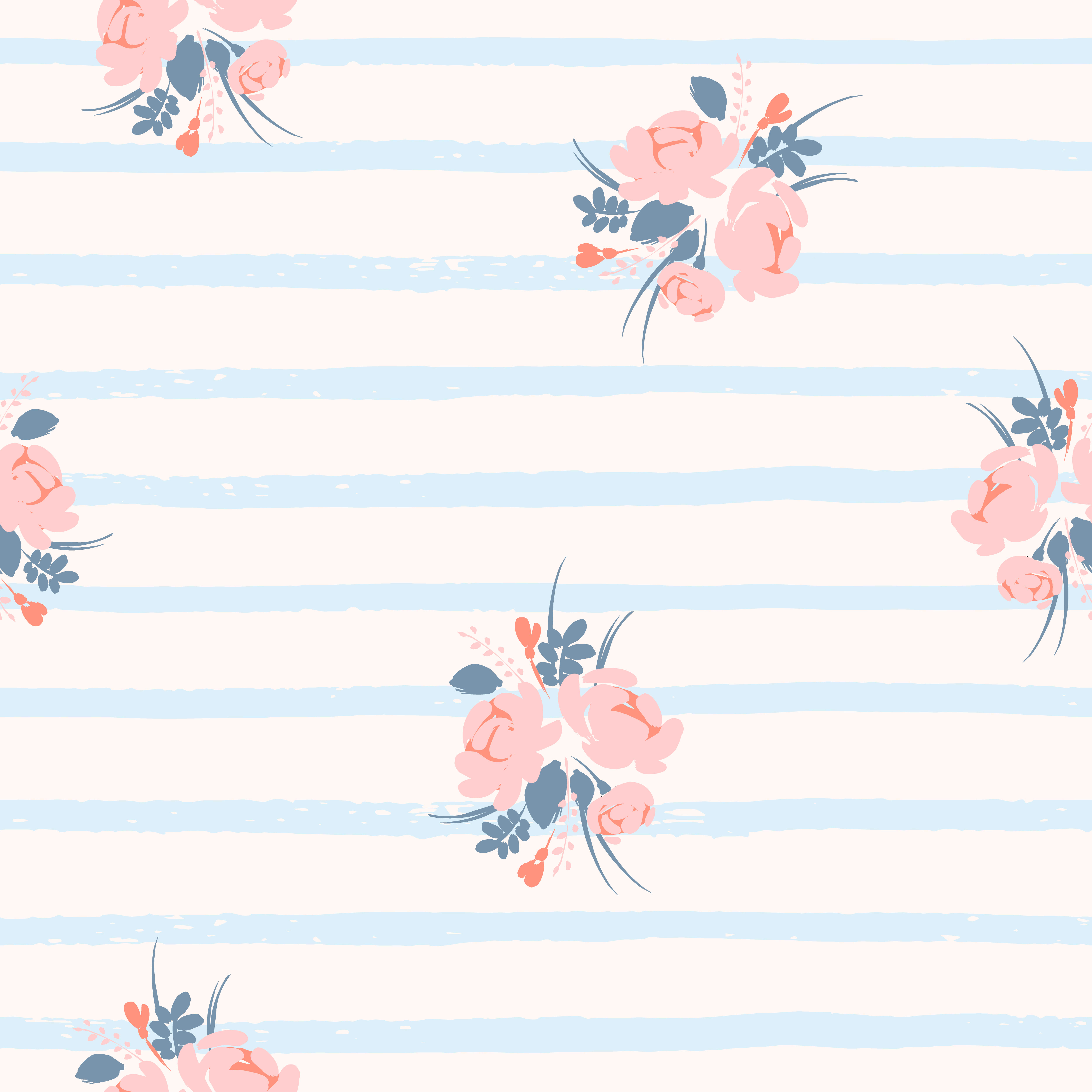Floral Abstract Seamless Pattern Vector Design For Different Surfases