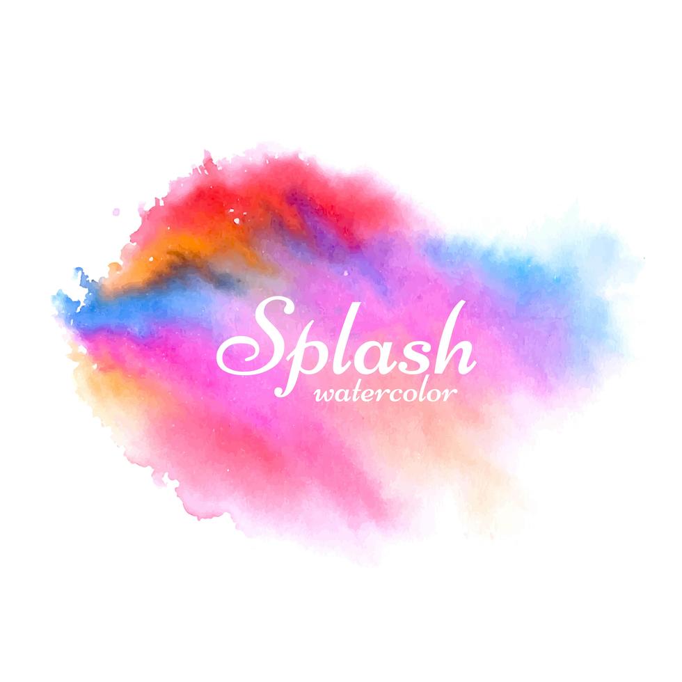 Abstract Colorful Watercolor Splash Design 345365 Vector Art At Vecteezy