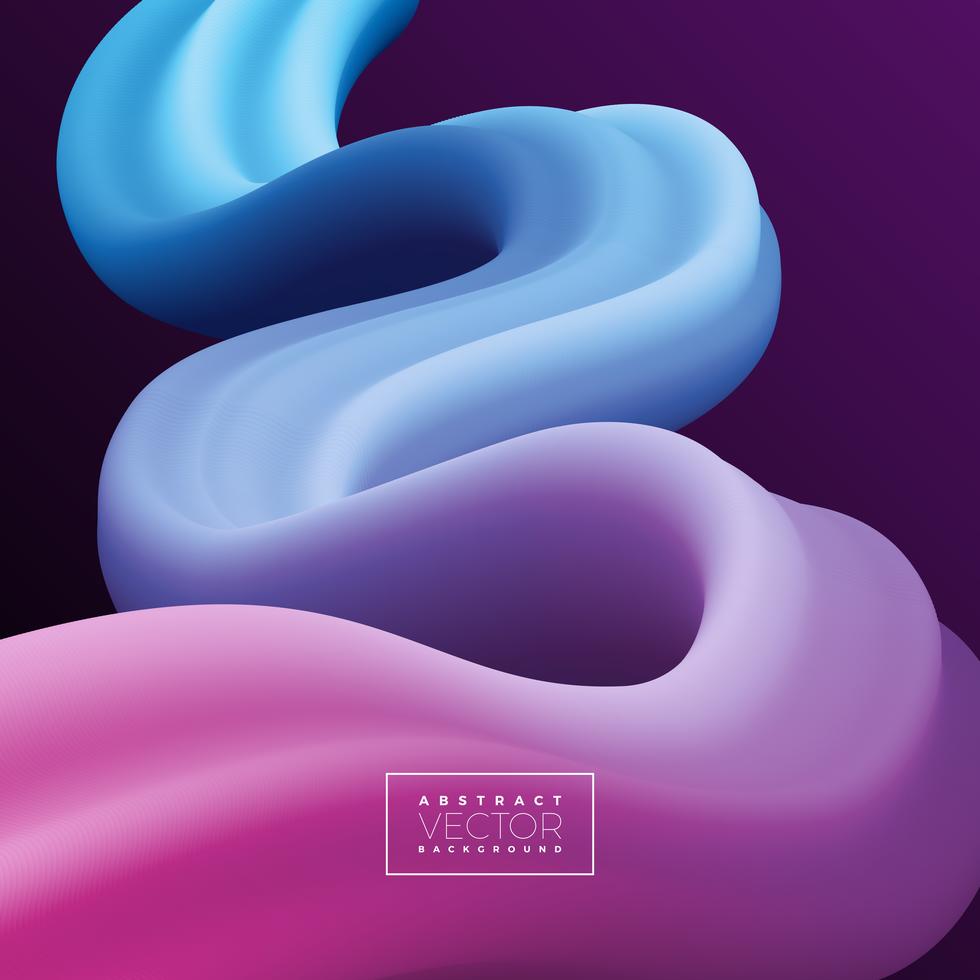 Abstract 3d Colorful Curve Line Background 345641 Vector Art At Vecteezy