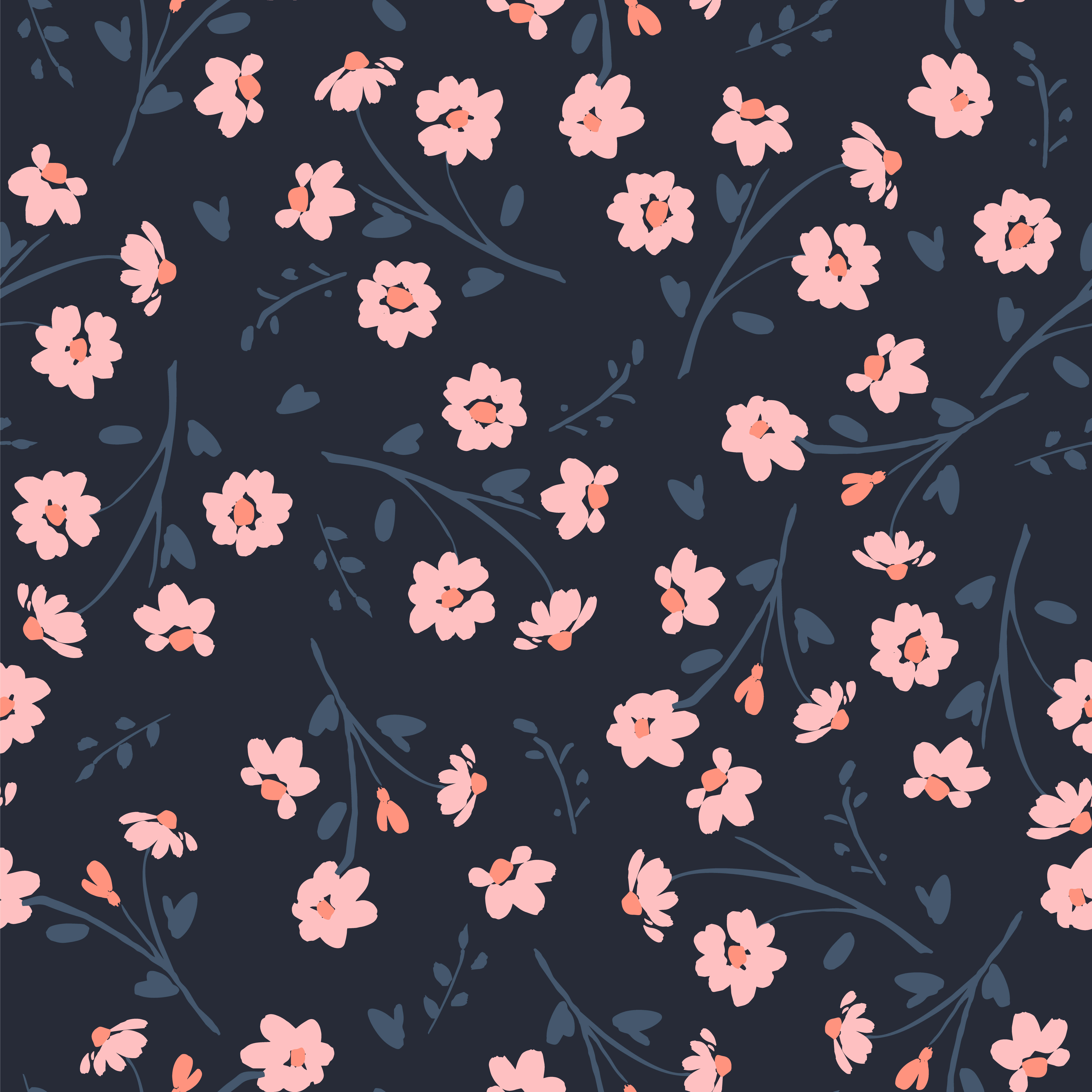 Floral Abstract Seamless Pattern 345716 Vector Art At Vecteezy