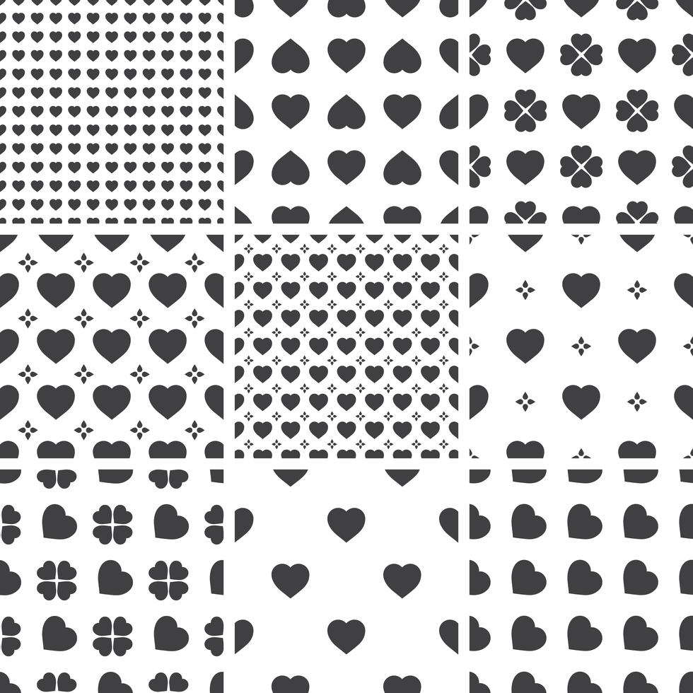 Set Of Monochrome Geometric Seamless Universal Patterns Tiling 346073 Vector Art At Vecteezy