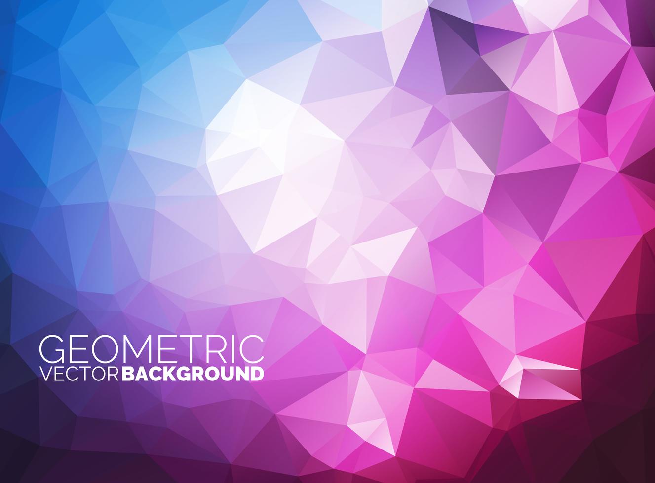 Vector geometric triangles background. Abstract polygonal design ...