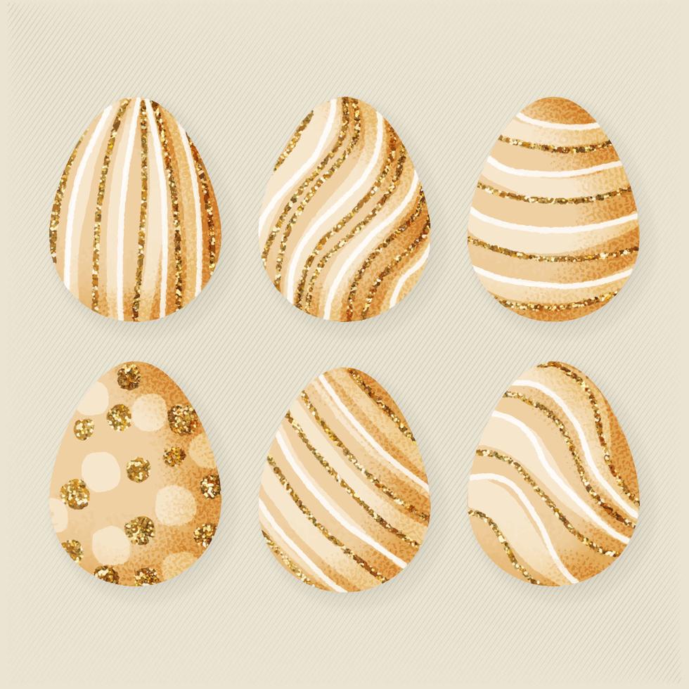 Vector Glitter Easter Eggs 347104 Vector Art at Vecteezy