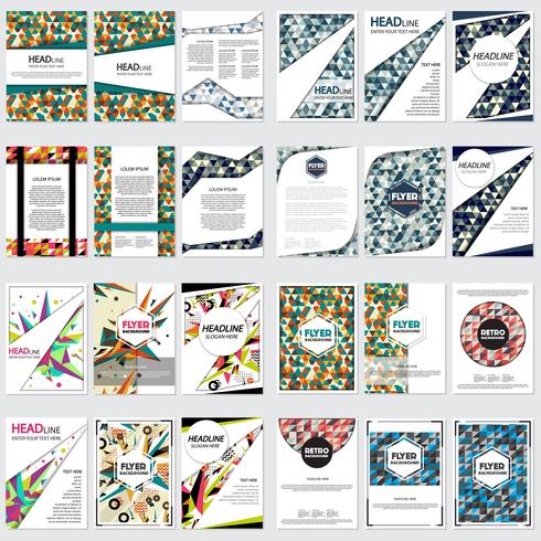 Low Poly Flyer style background Design Template 347218 Vector Art at ...