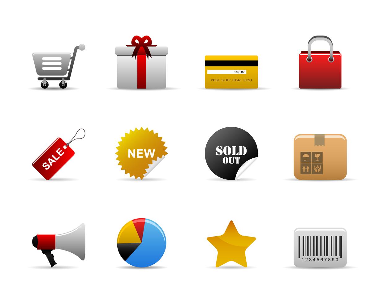 Ecommerce icons. 349536 Vector Art at Vecteezy