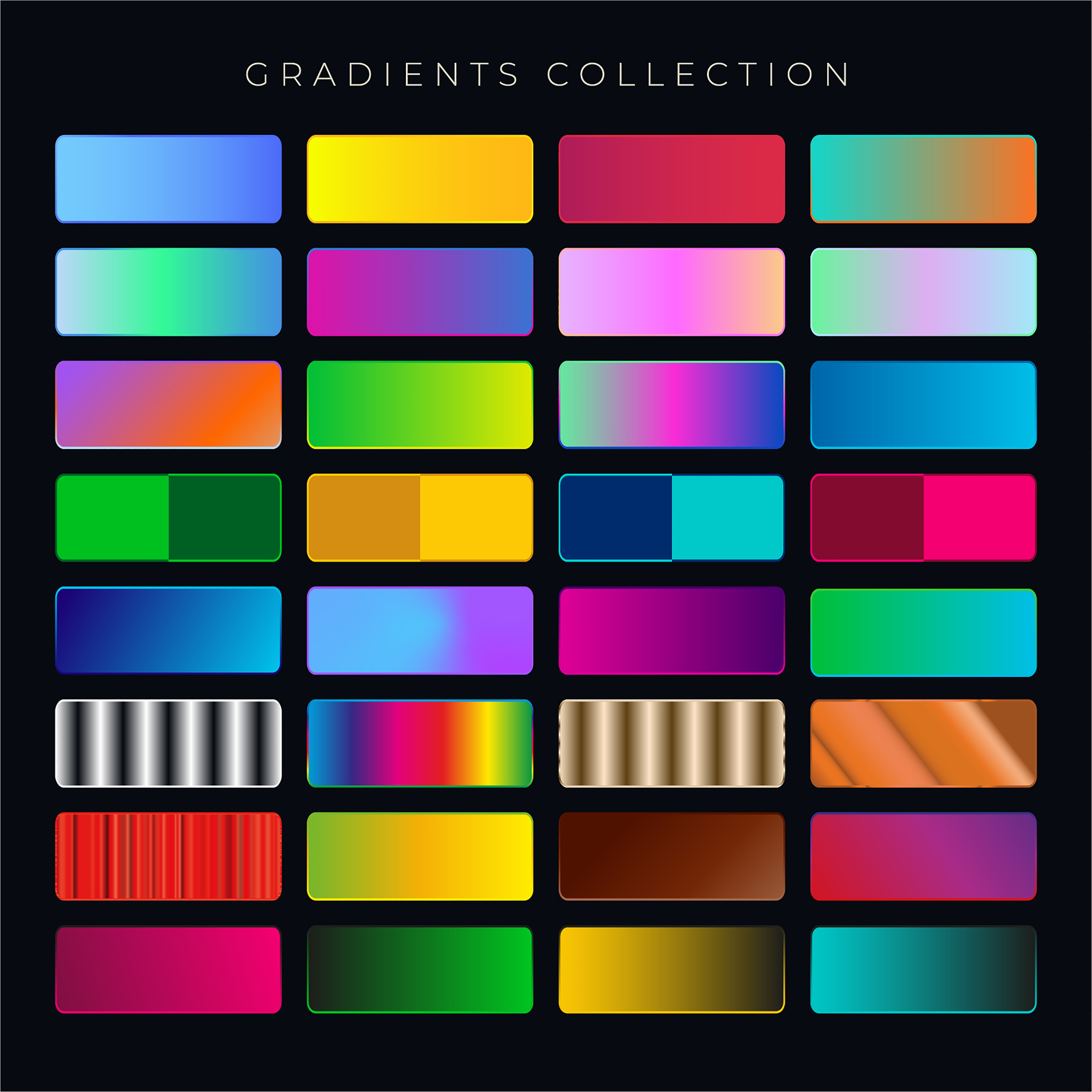 gradient collection 349598 Vector Art at Vecteezy