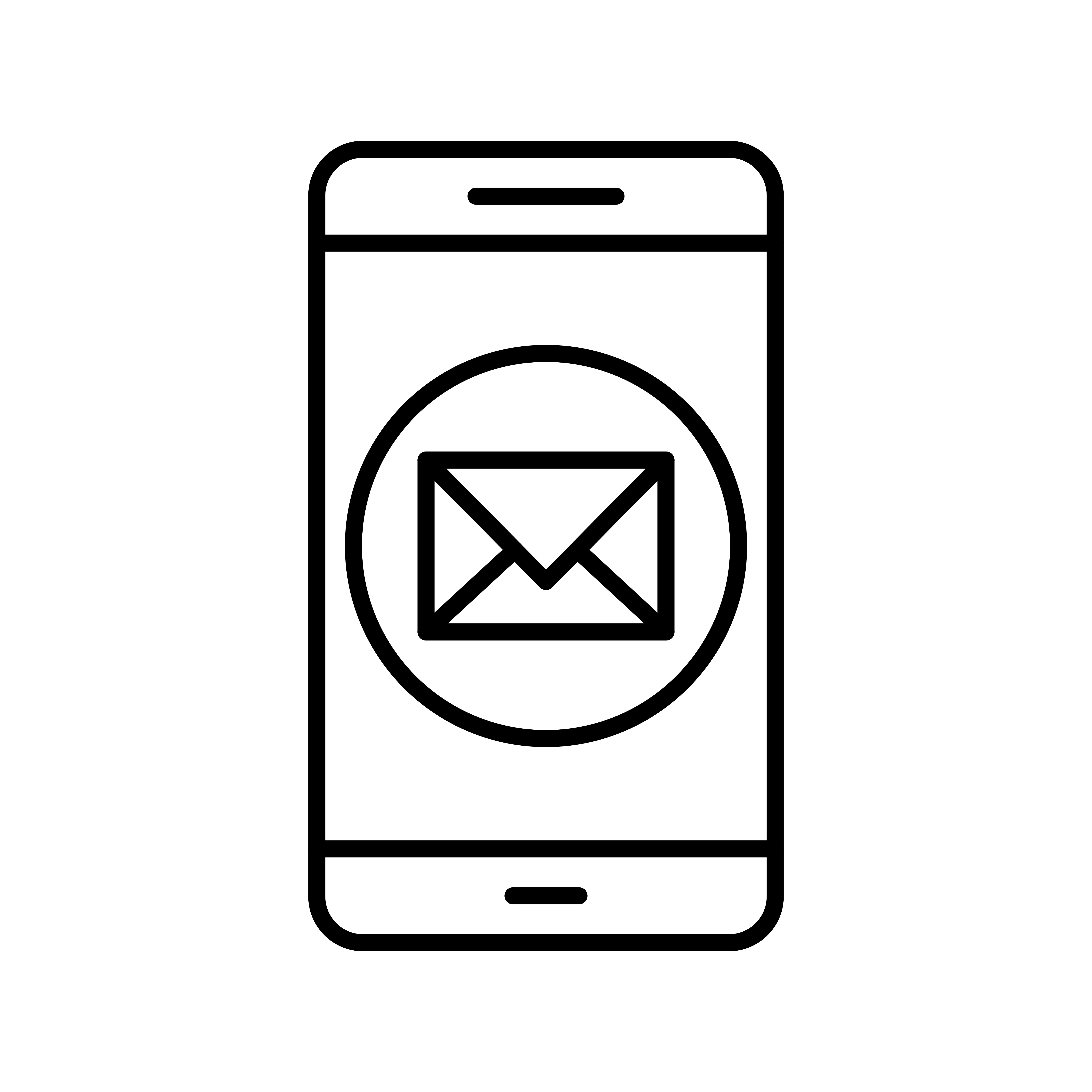 Message Mobile Application Vector Icon 352727 Vector Art At Vecteezy