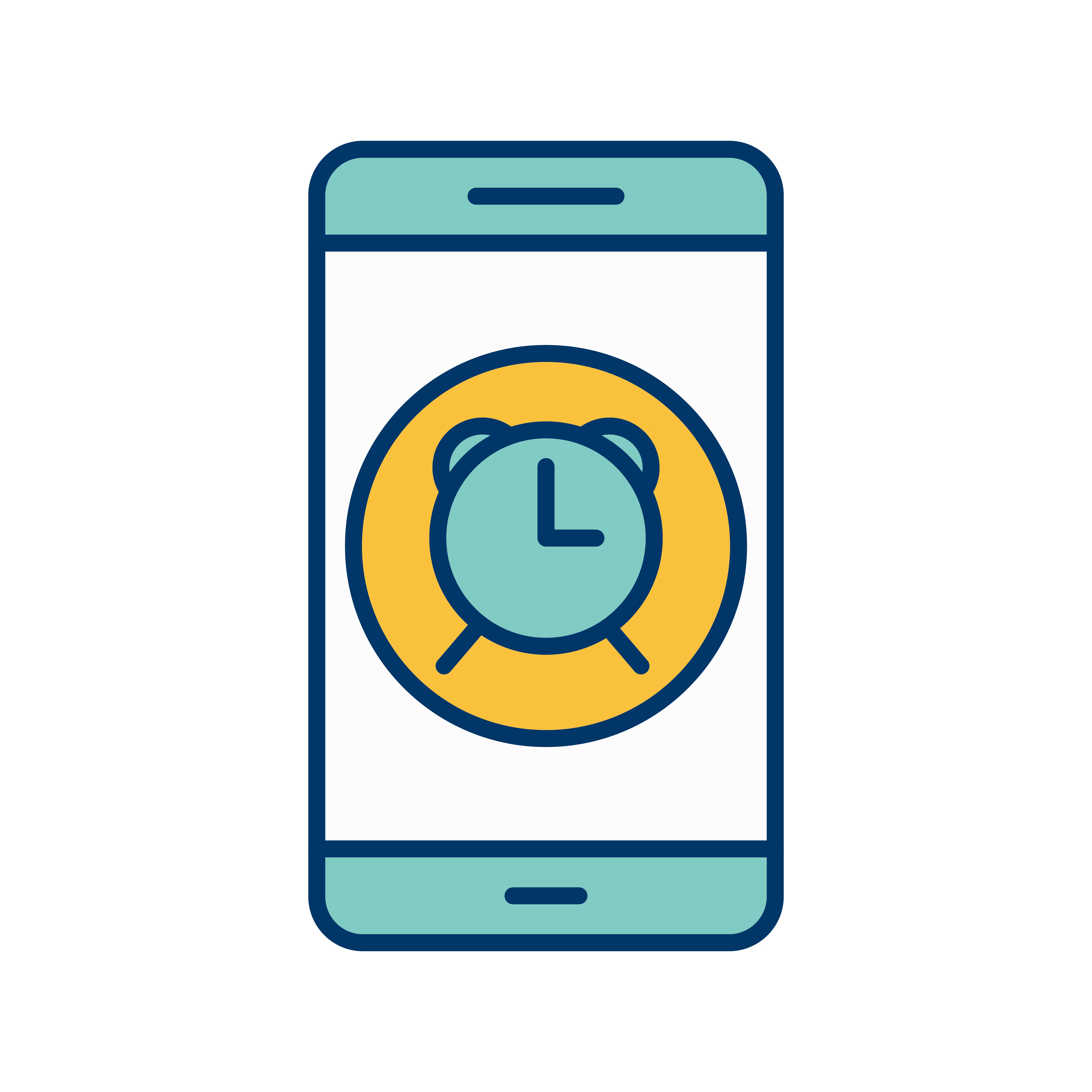 Alarm Mobile Application Vector Icon 353511 Vector Art At Vecteezy
