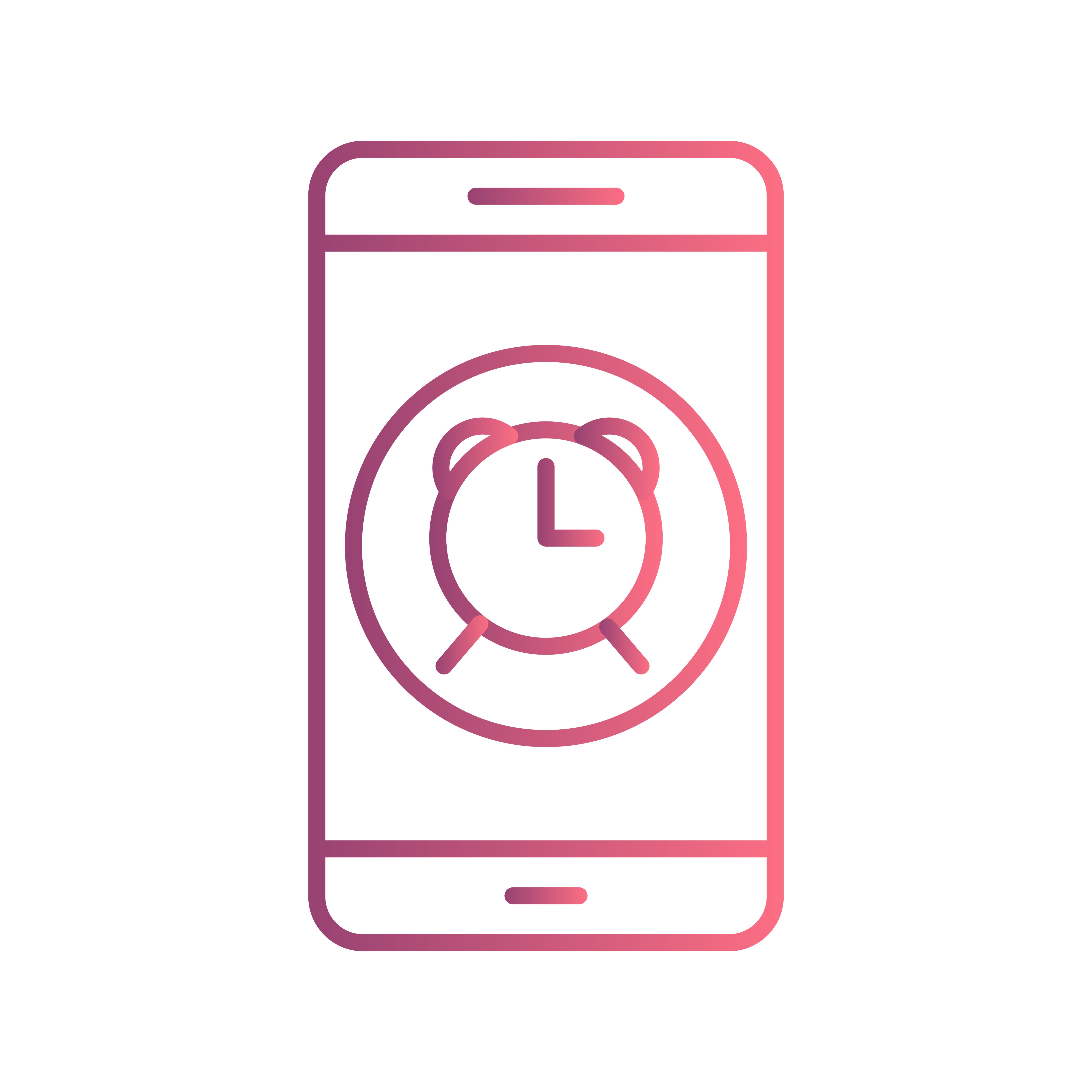 Alarm Mobile Application Vector Icon 353741 Vector Art At Vecteezy