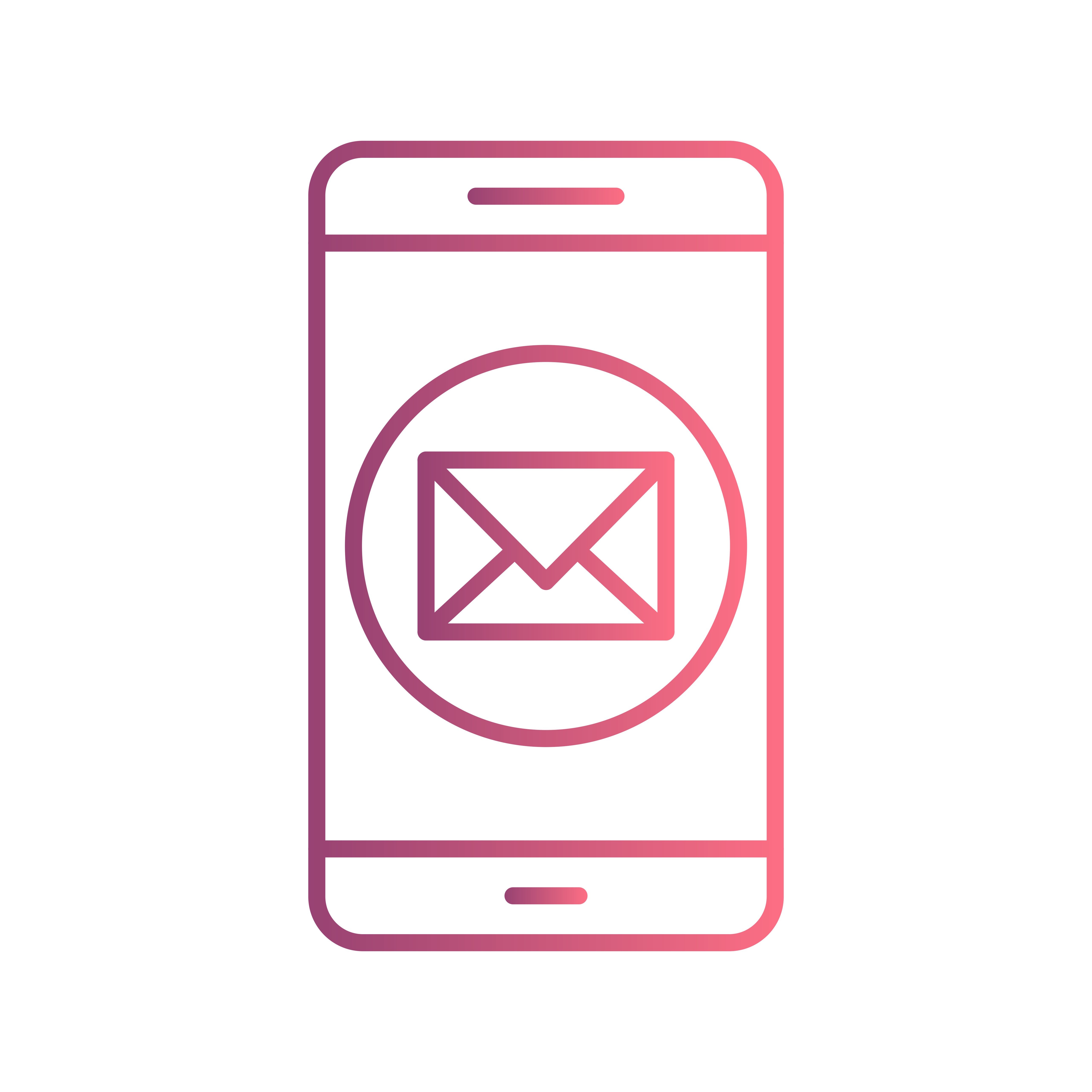 Message Mobile Application Vector Icon 354036 Vector Art At Vecteezy
