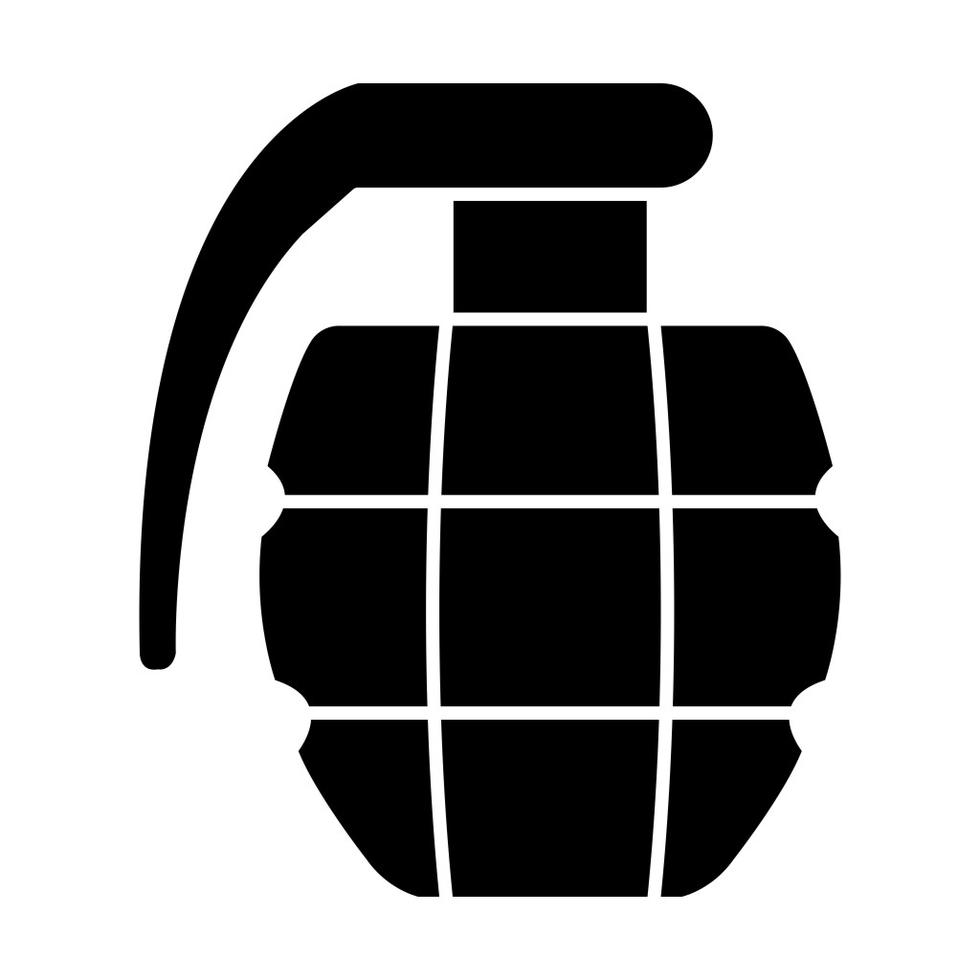 Grenade Vector Icon 354286 Vector Art at Vecteezy