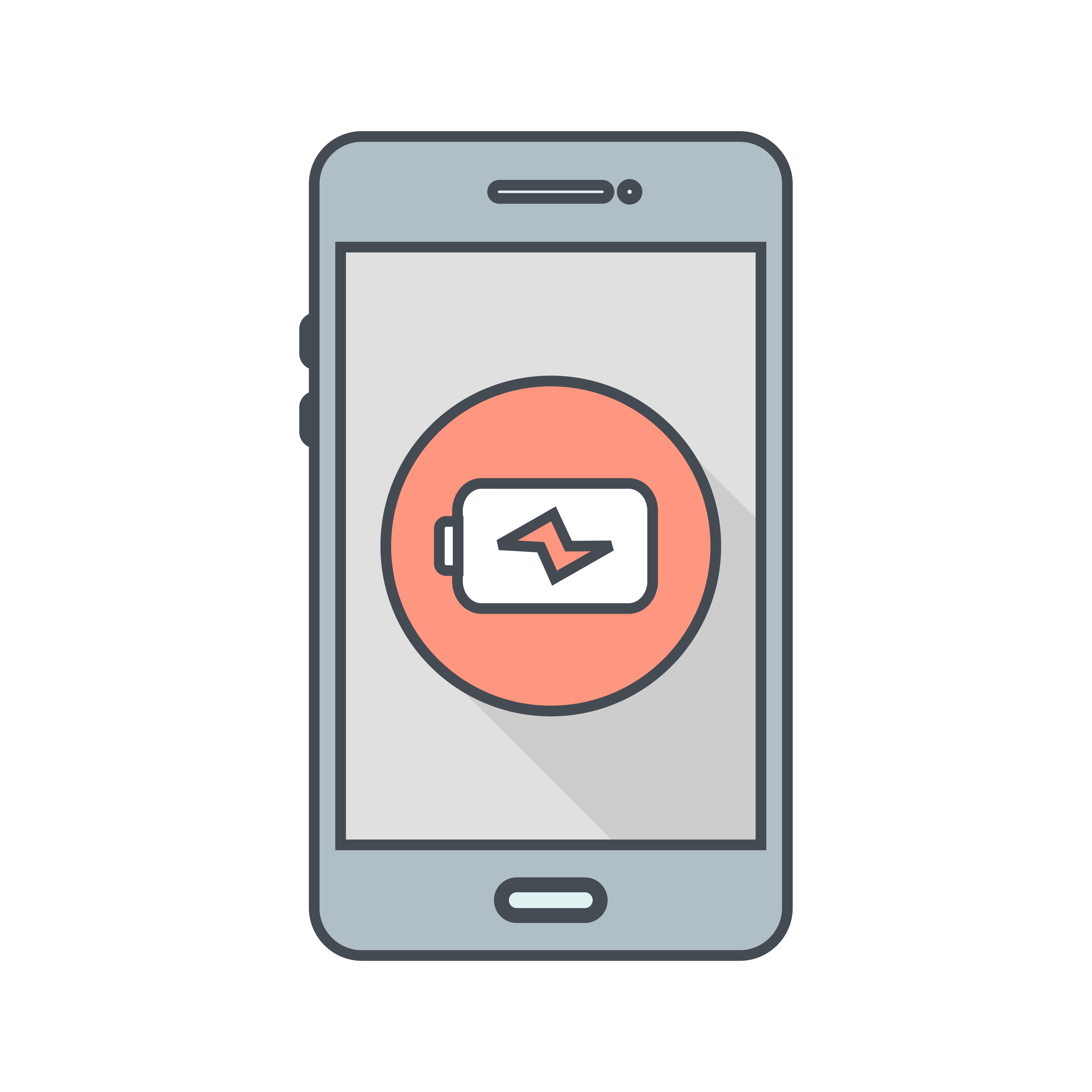 Charging Mobile Application Vector Icon 354344 Vector Art At Vecteezy