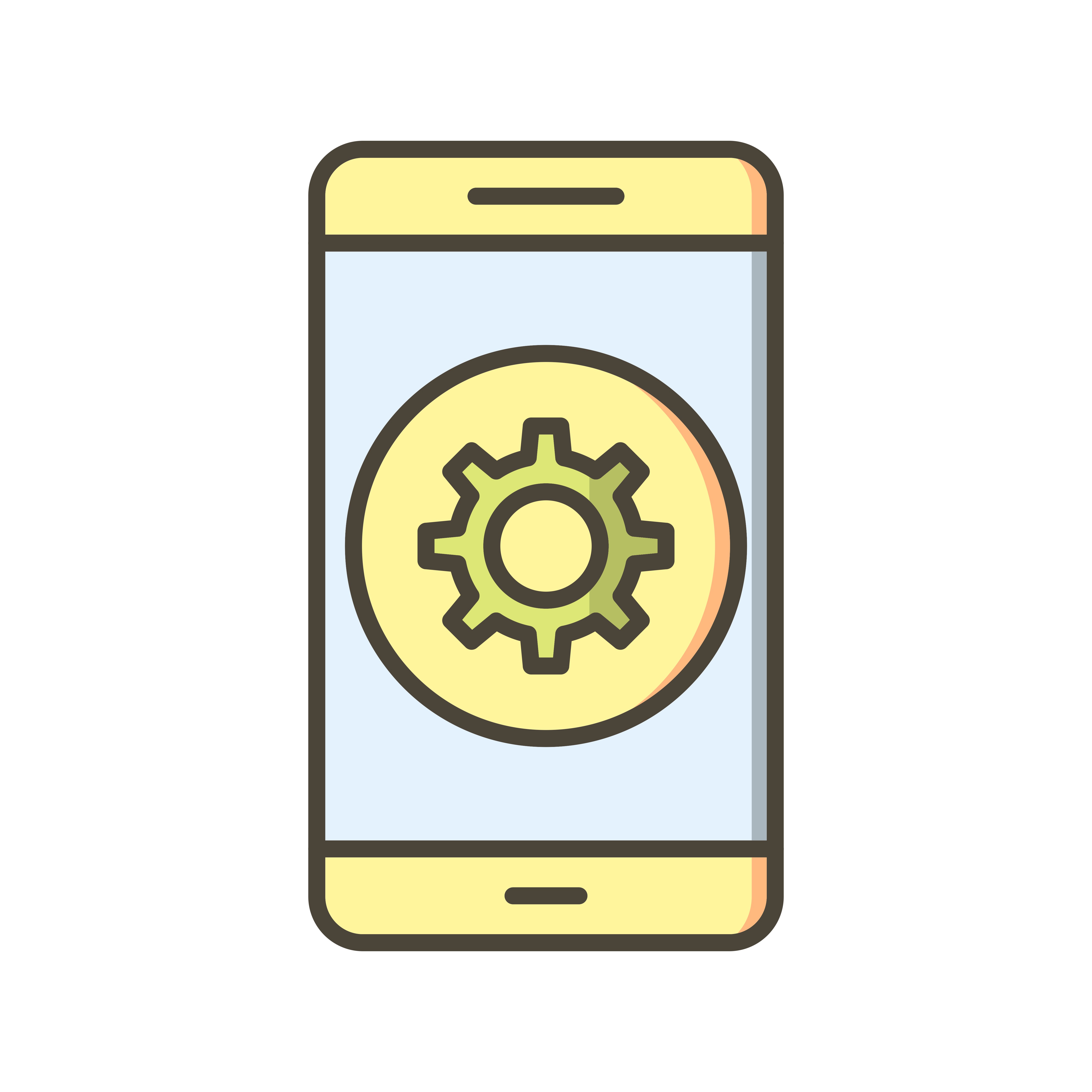 Setting Mobile Application Vector Icon 354657 Vector Art At Vecteezy