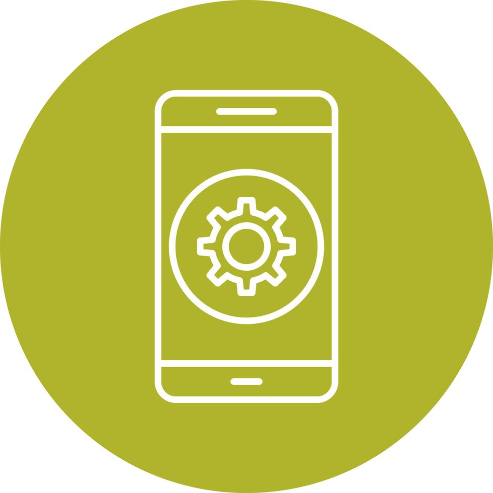 Setting Mobile Application Vector Icon 355478 Vector Art At Vecteezy