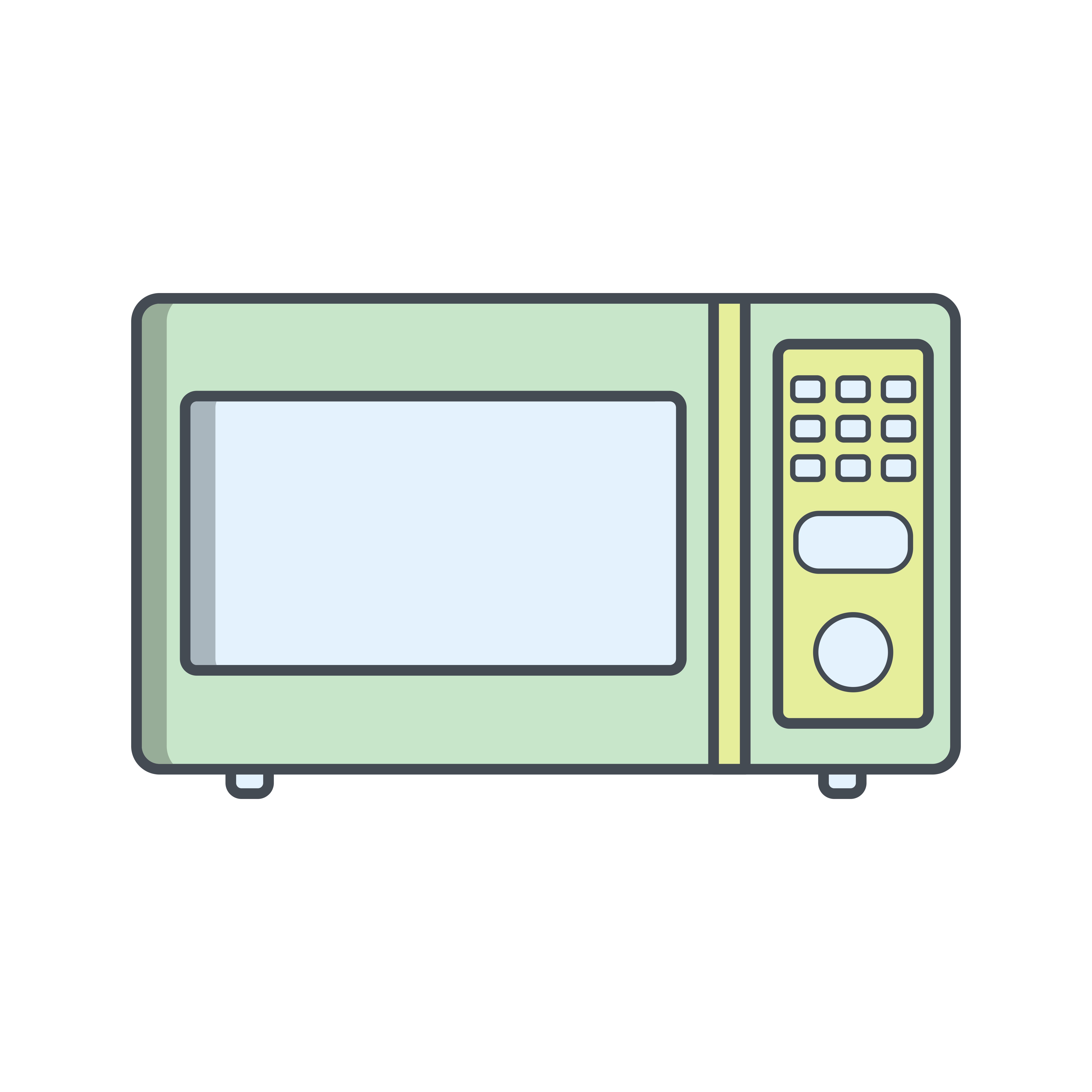Microwave Oven Vector Icon 356933 Vector Art at Vecteezy
