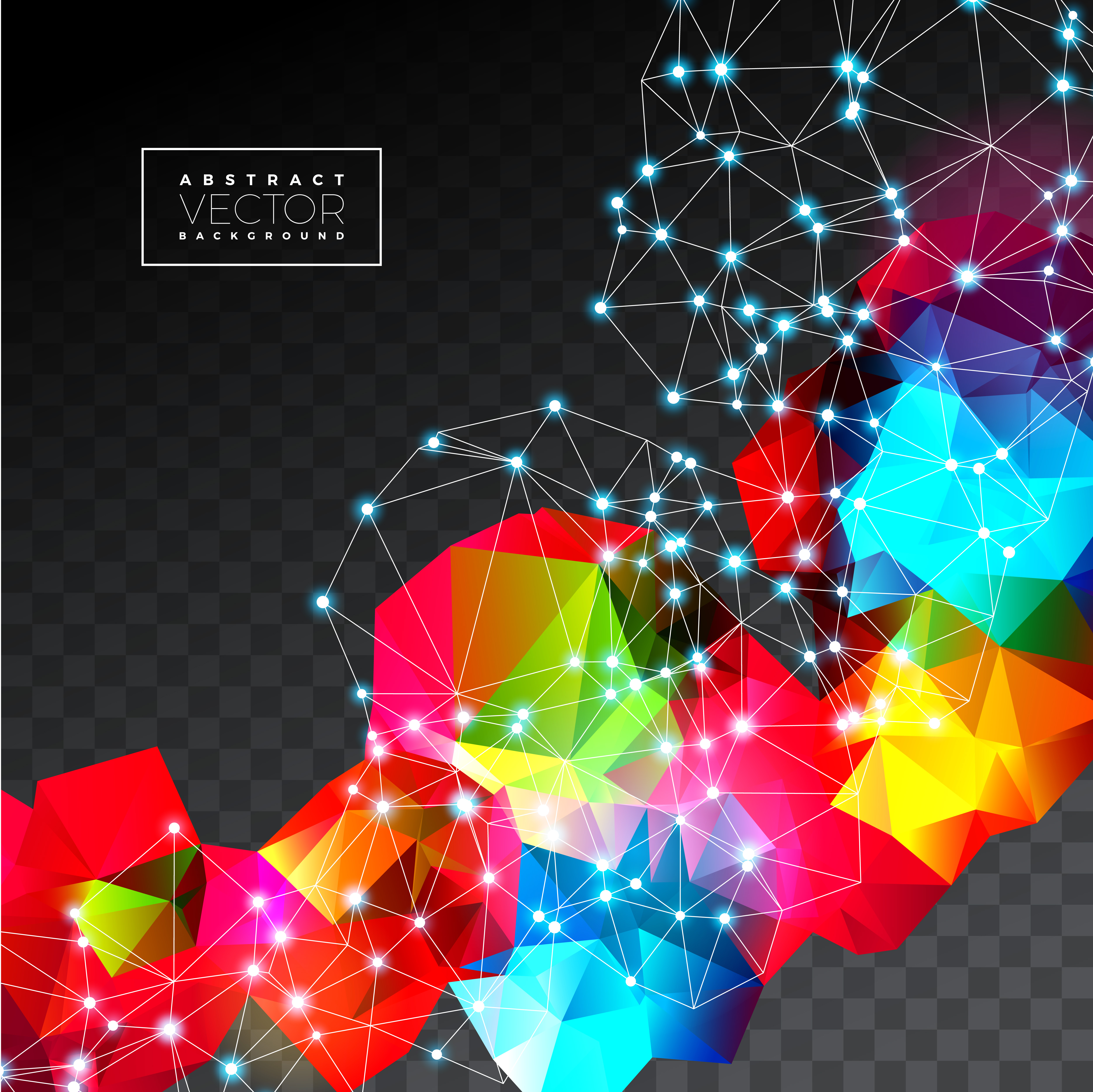 Vector geometric background illustration. Abstract polygonal design ...
