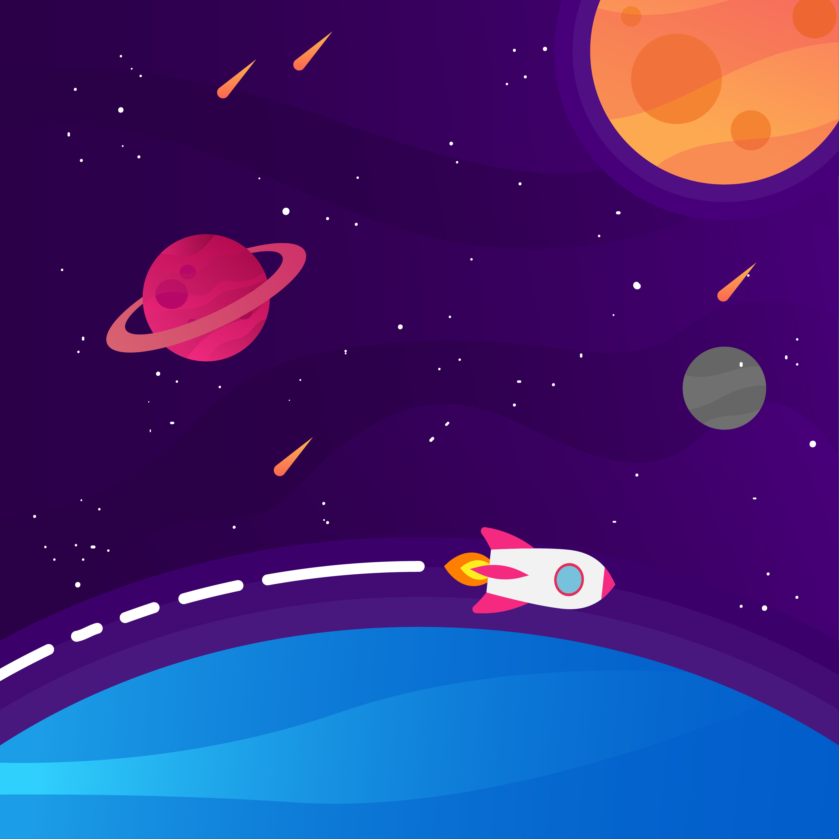 Galaxy Vector Background 358831 Vector Art at Vecteezy