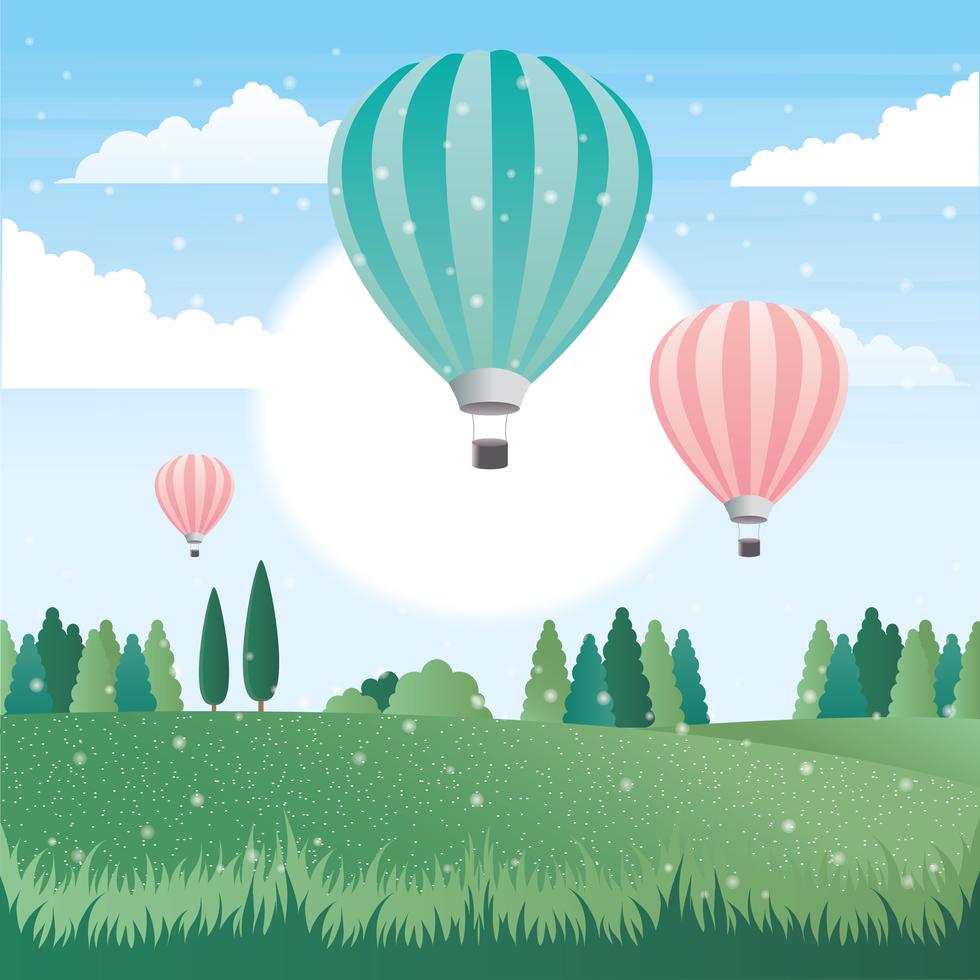 Vector Spring Landscape illustration 359768 Vector Art at Vecteezy