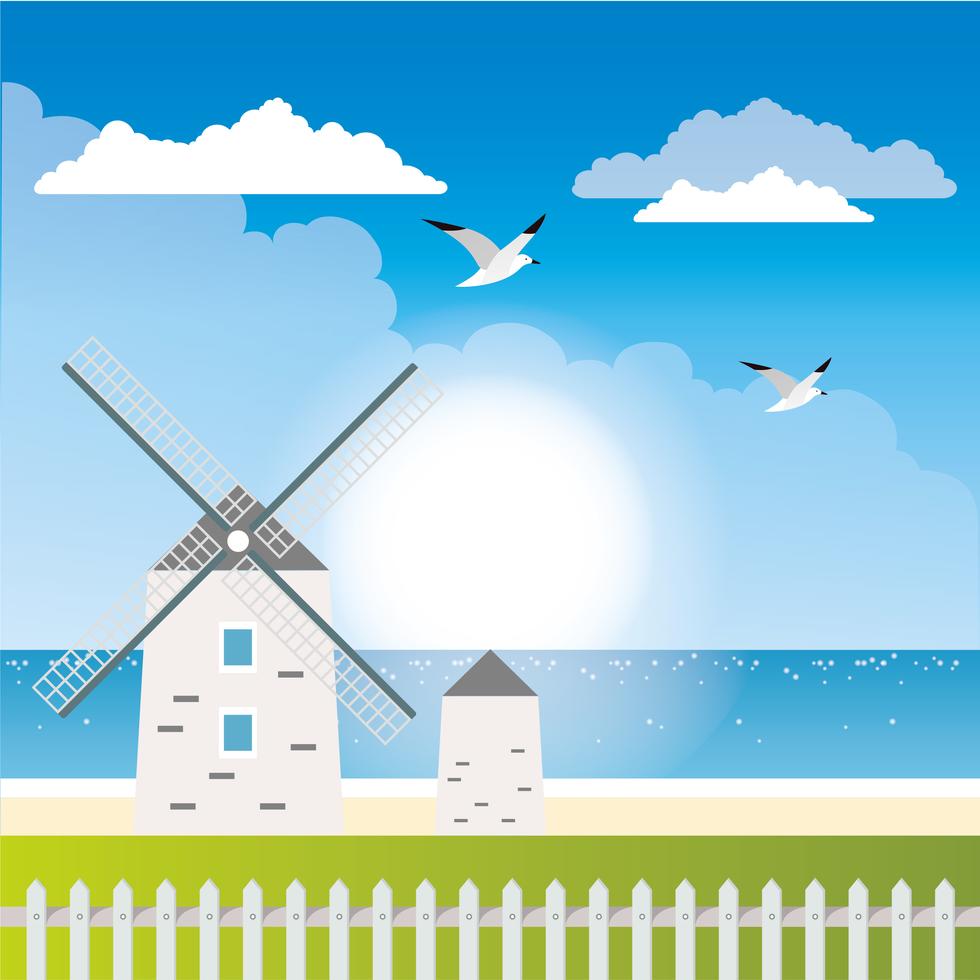 Vector Spring Landscape illustration 359826 Vector Art at Vecteezy