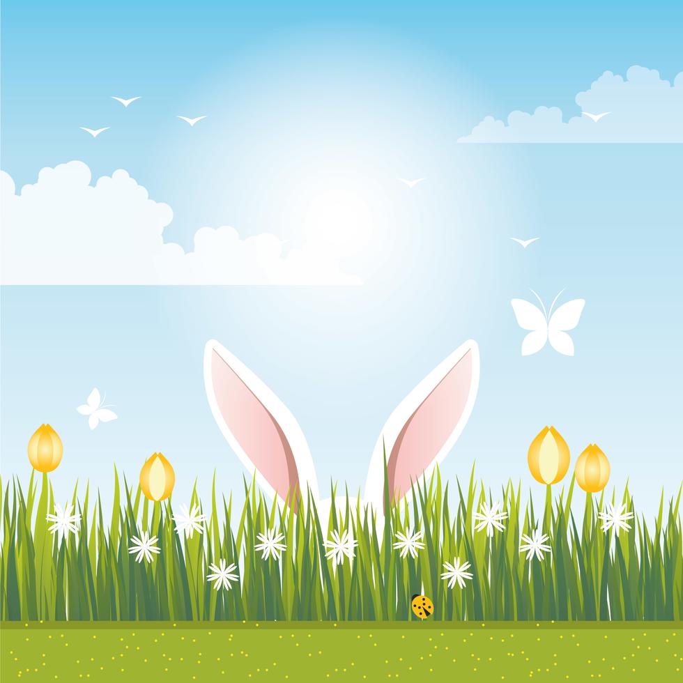 Vector Spring Landscape illustration 359880 Vector Art at Vecteezy
