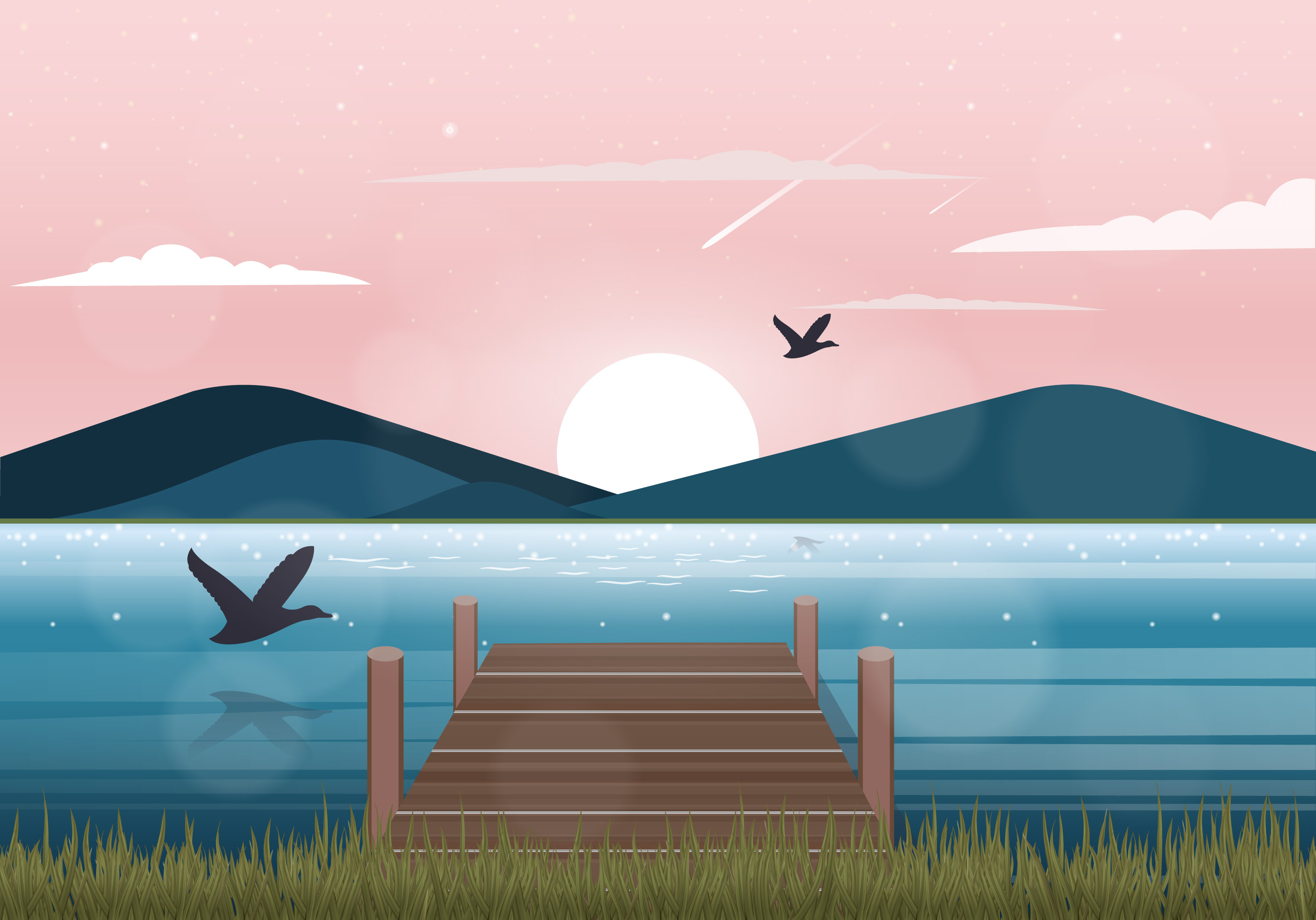 Vector Landscape illustration 359911 Vector Art at Vecteezy