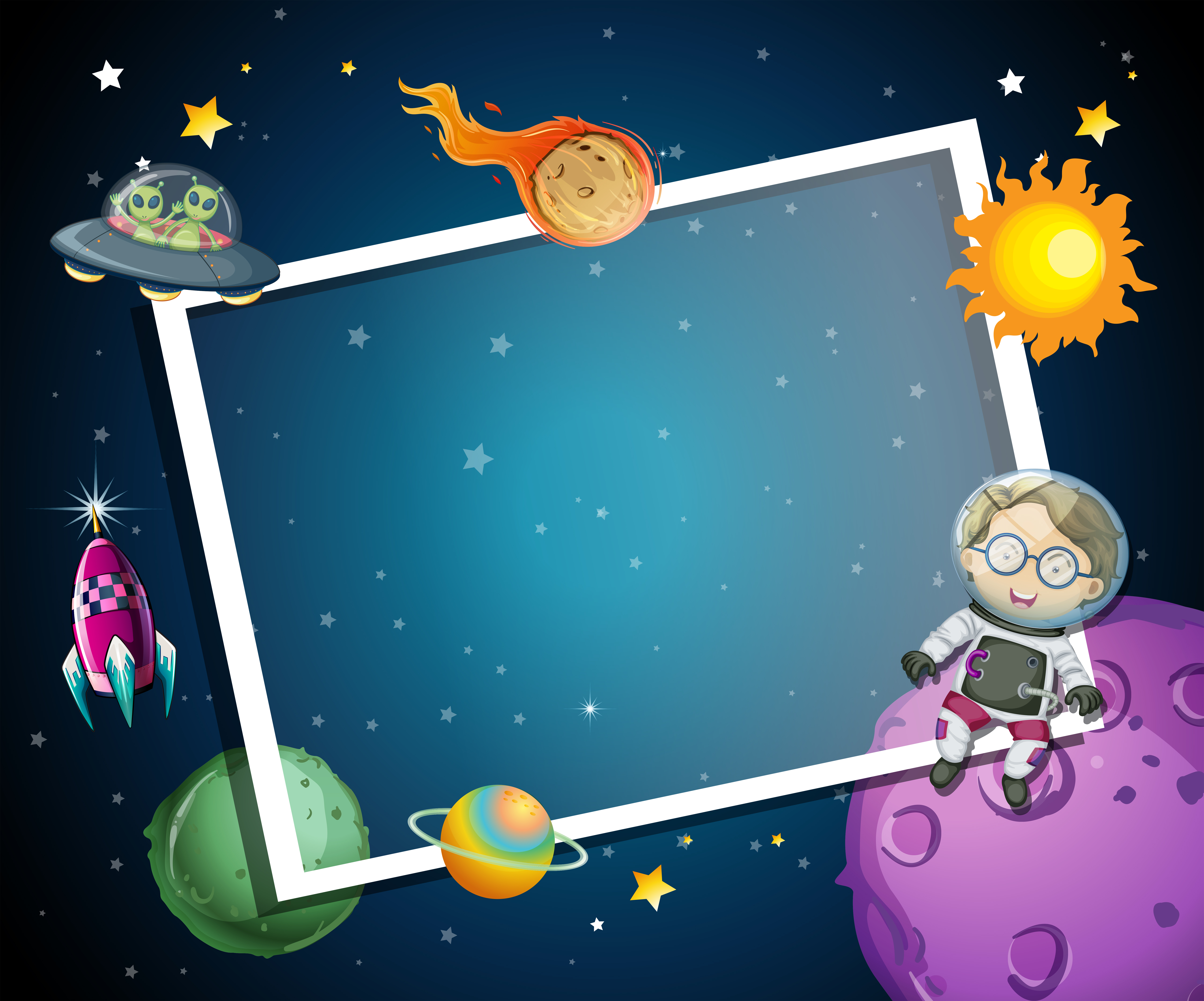 A space element frame 359981 Vector Art at Vecteezy