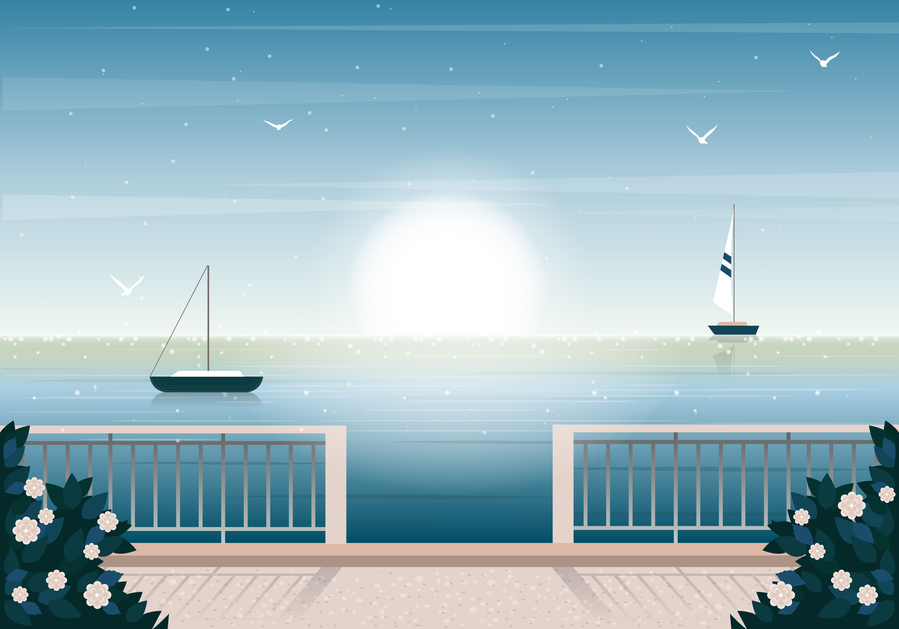 Vector Landscape illustration 360013 Vector Art at Vecteezy