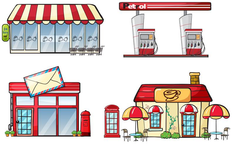 Estabelecimentos comerciais - Download Vetores Gratis, Desenhos de ...