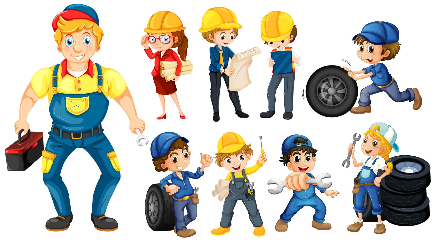 Workers 360718 Vector Art at Vecteezy