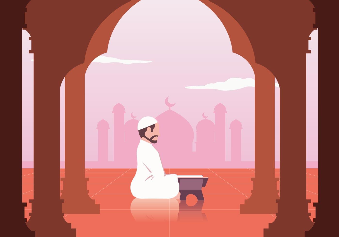 Muslim reading Al Quran vector 363087 Vector Art at Vecteezy Muslim reading Al Quran vector 363087 Vector Art at Vecteezy