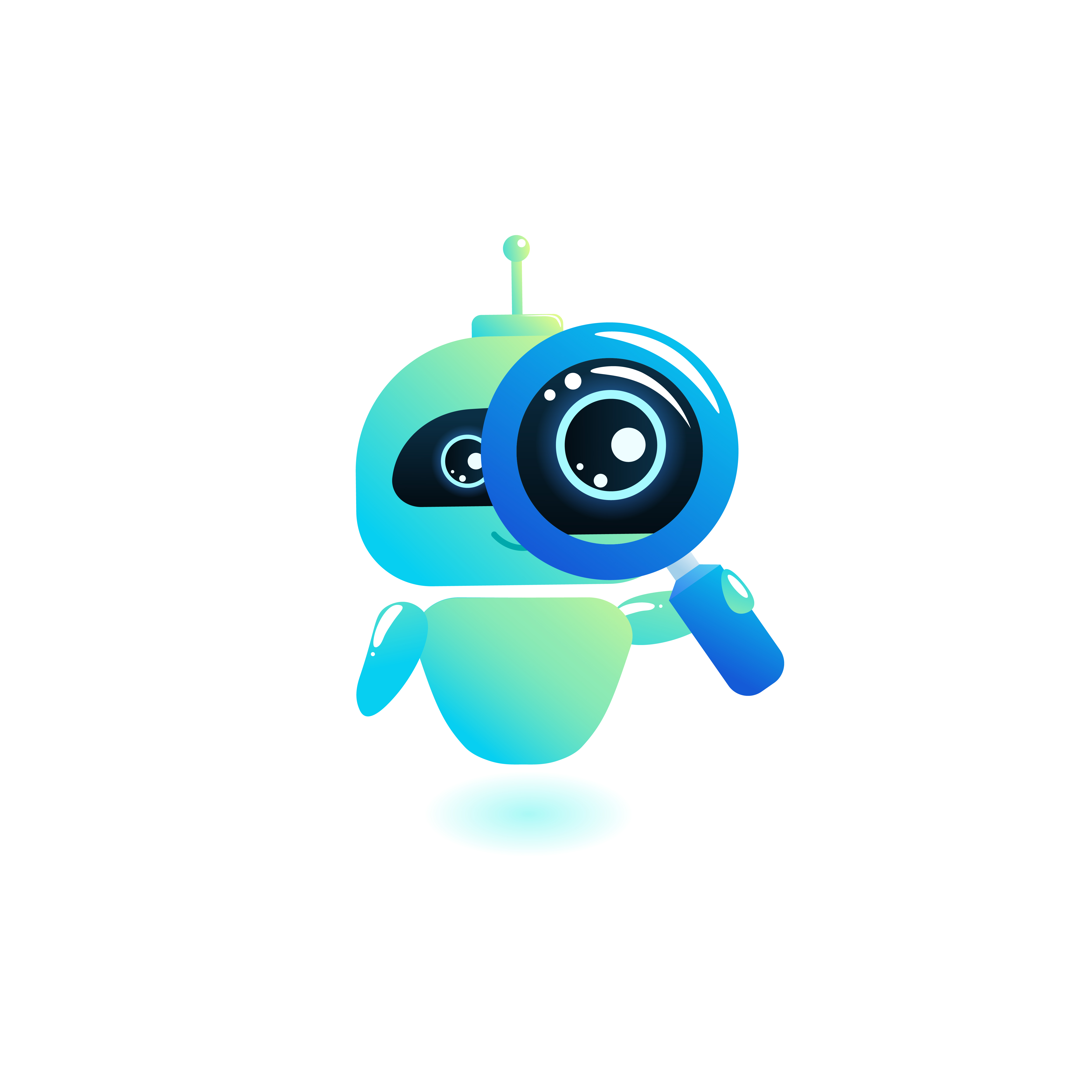 Chatbot Search Looks Into A Magnifying Glass Search Engine