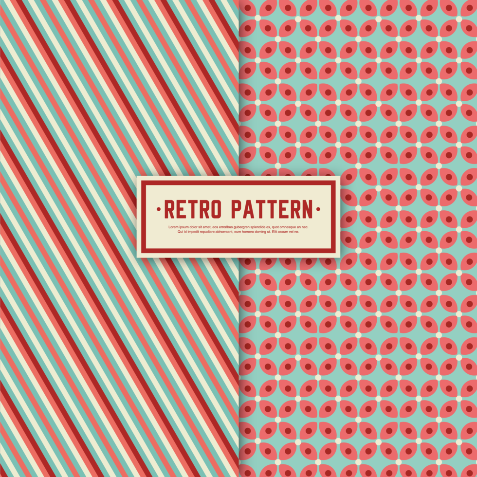 Retro Pattern Vector 365286 Vector Art at Vecteezy