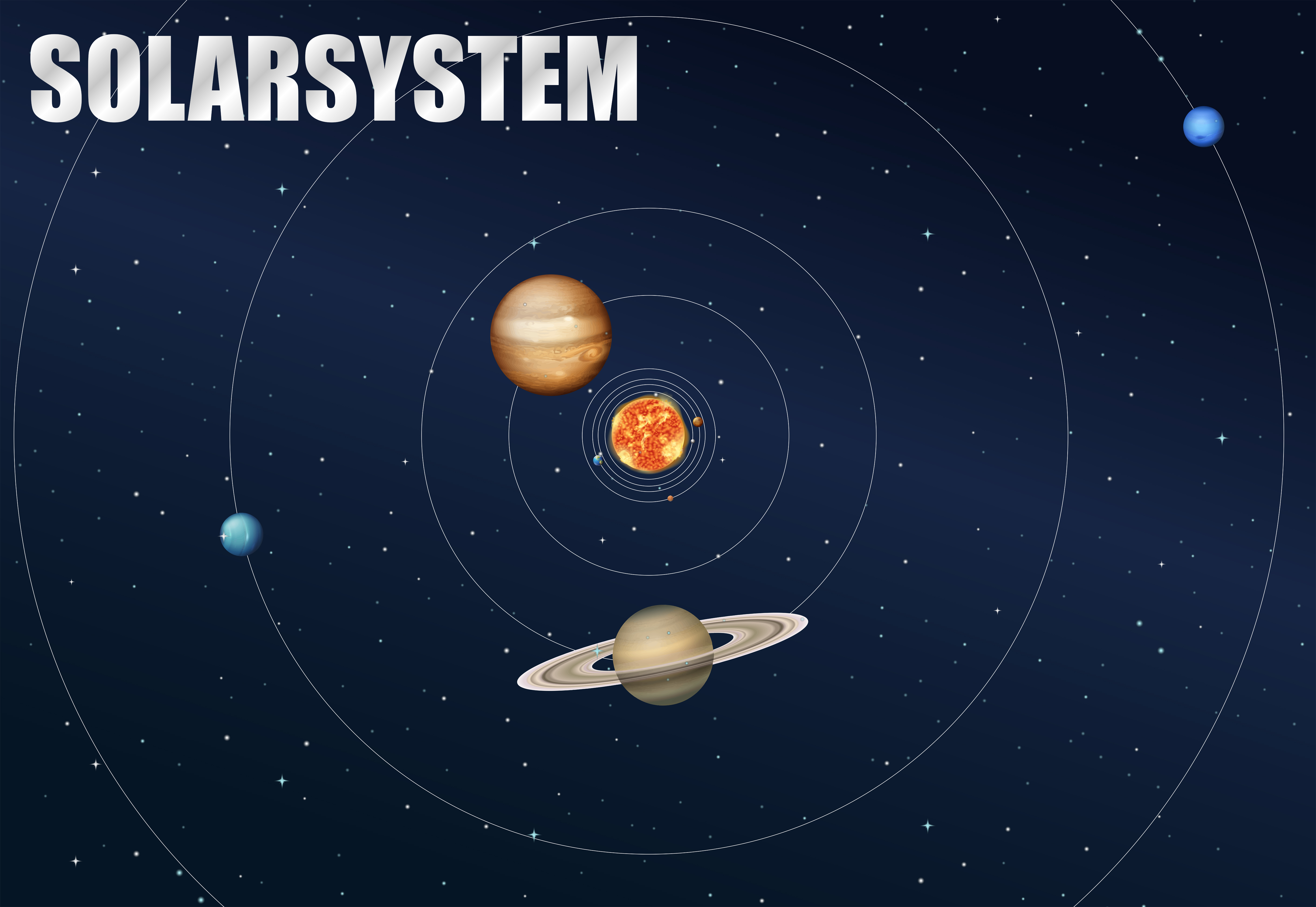 The solar system concept 365989 Vector Art at Vecteezy