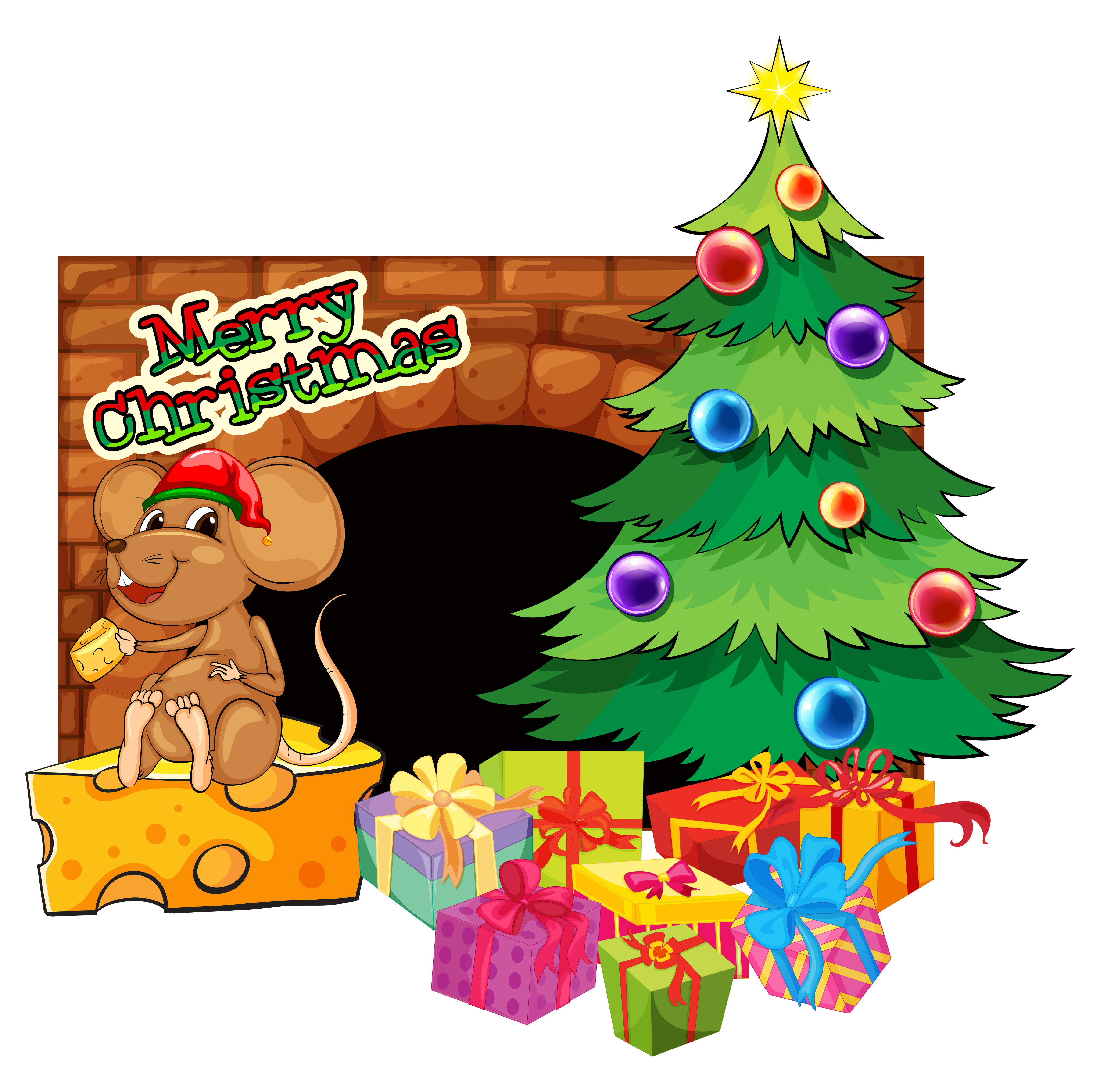 Christmas Card Template With Christmas Tree And Presents 368245 Vector Christmas Card Template With Christmas Tree And Presents 368245 Vector