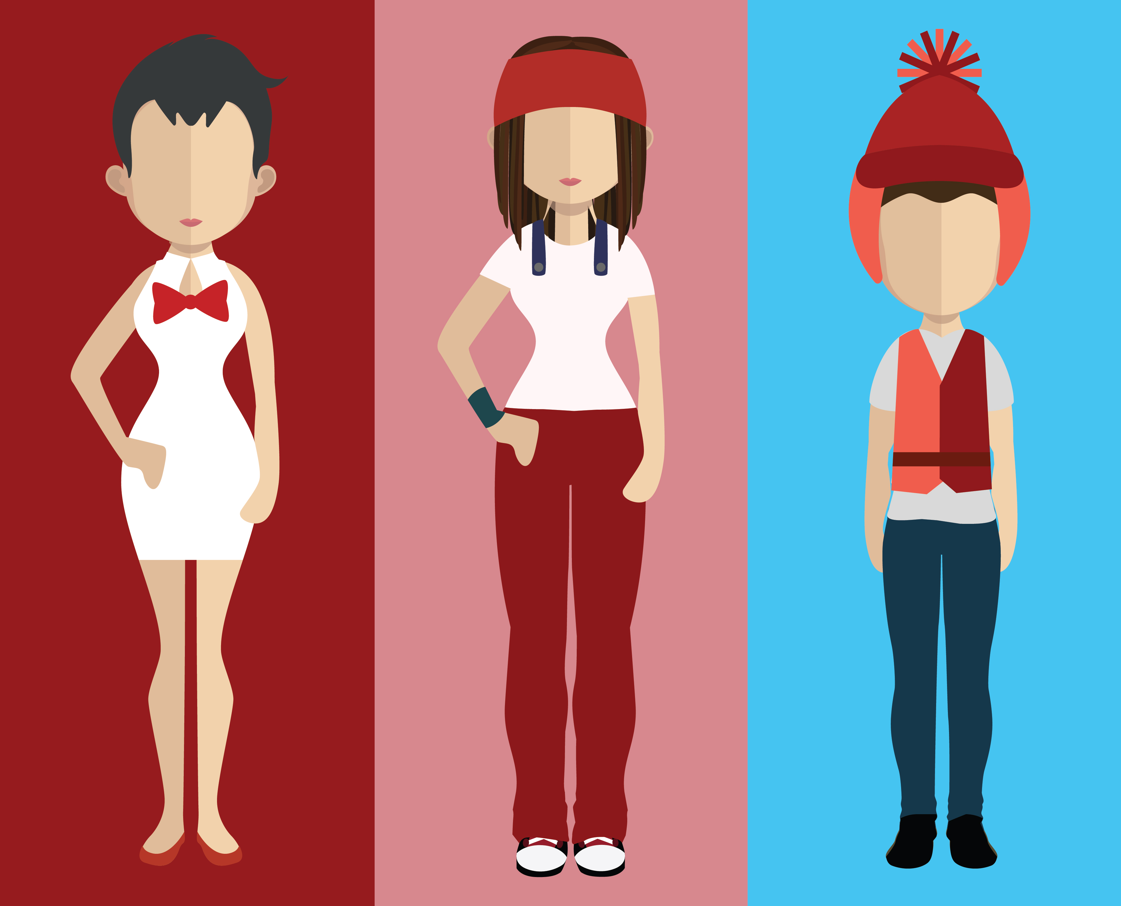 People Avatar With Full Body And Torso Variations 370913 Vector Art At Vecteezy