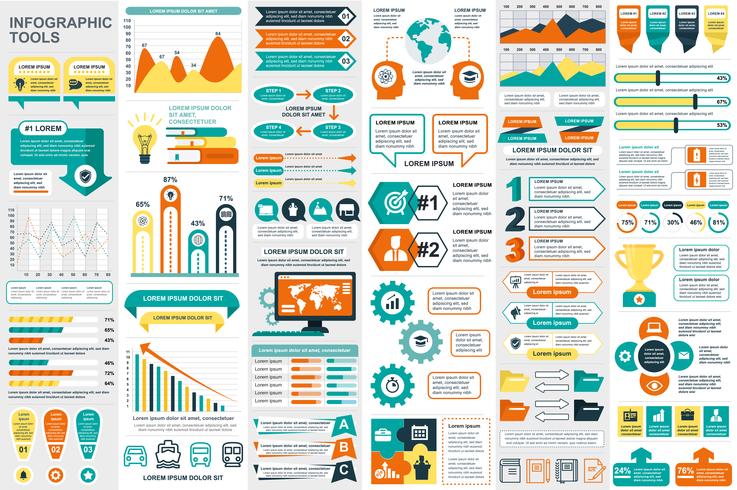 Infographic Elements Data Visualization Vector Design Template 371206