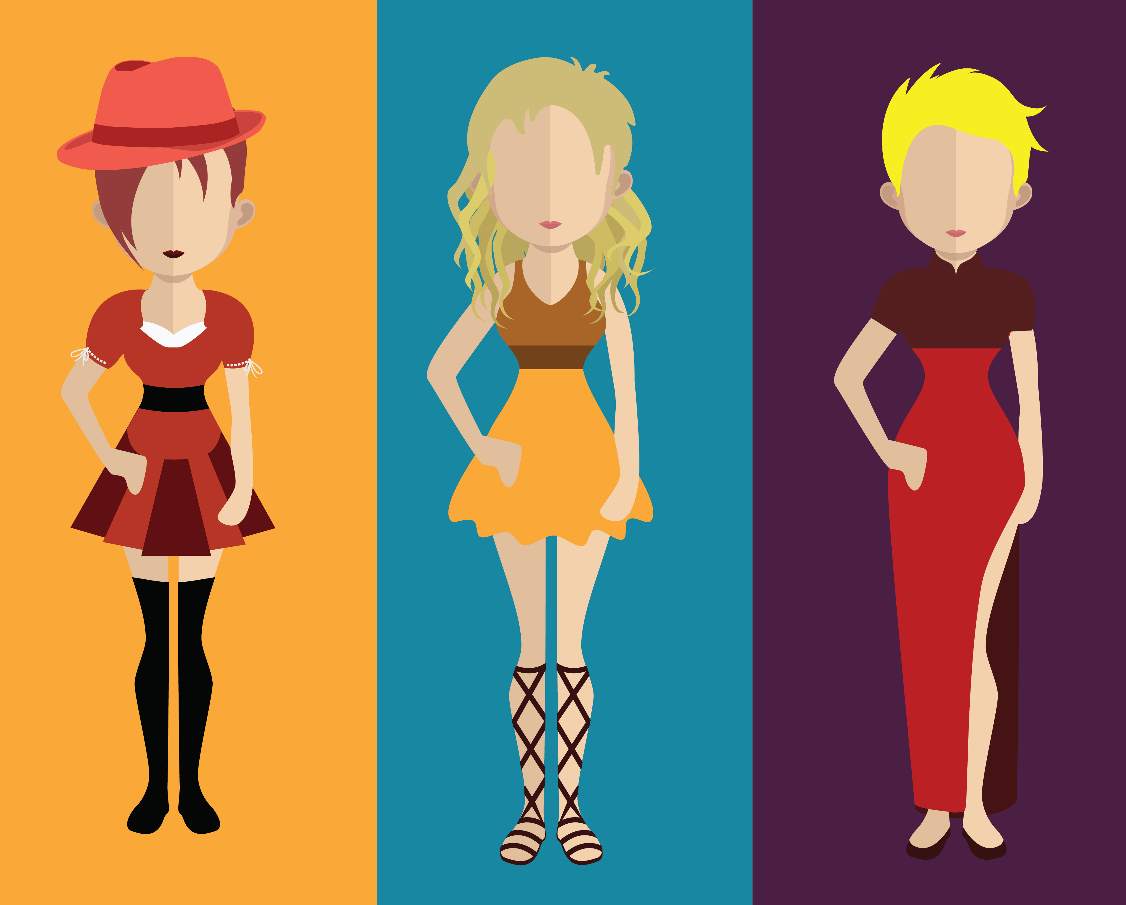 People Avatar With Full Body And Torso Variations 371447 Vector Art At Vecteezy
