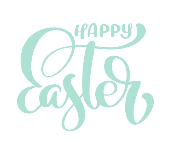 Happy Easter Lettering Card 374494 Vector Art At Vecteezy